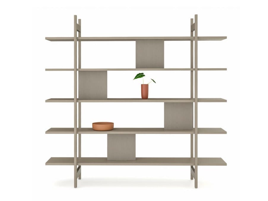 NAKU Open freestanding solid wood bookcase By Inno | design Harri Korhonen