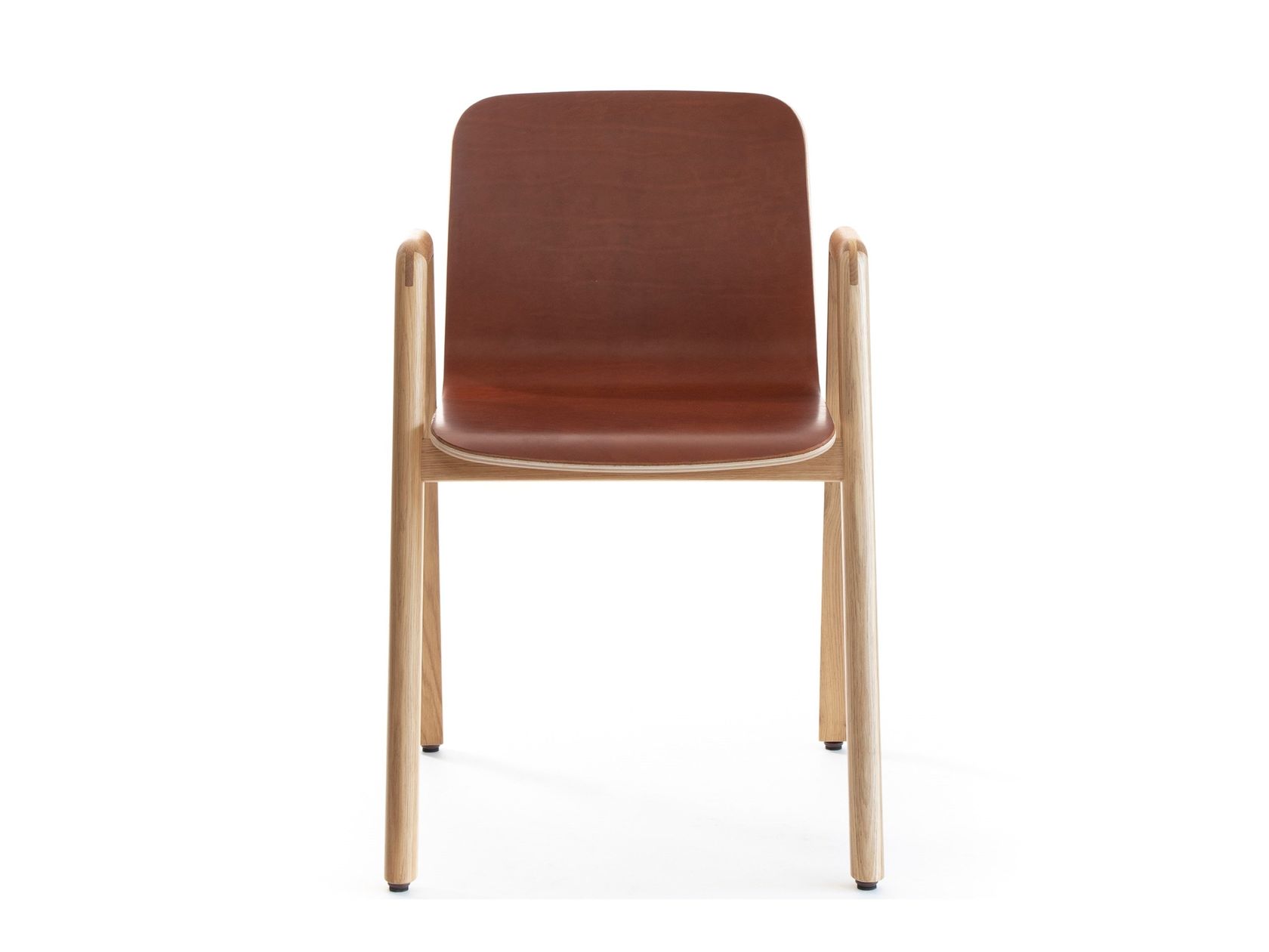NAKU | Wooden chair Stackable wooden chair with armrests By Inno ...
