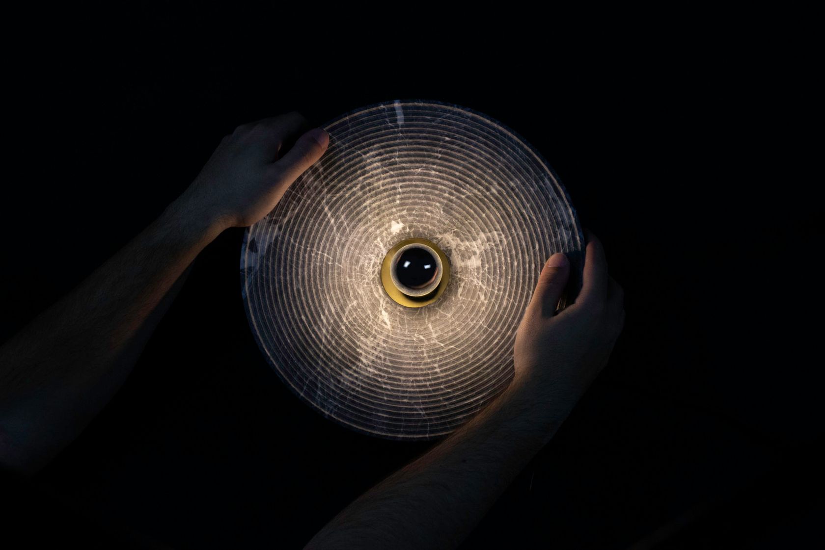 Indirect light marble wall light NAMI By Guillaume DUNAN