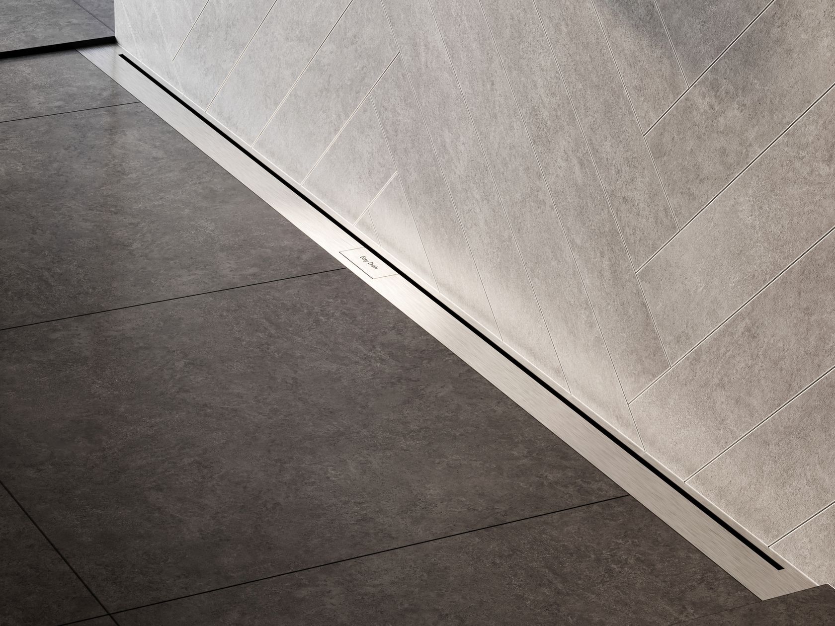 Stainless steel shower channel NANO WALL By ESS Easy Drain