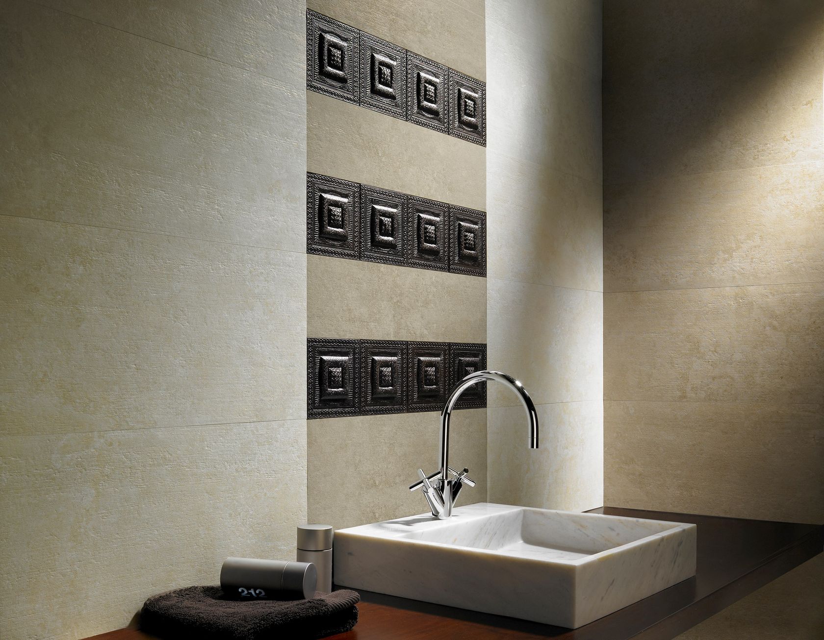 Technical porcelain wall/floor tiles with concrete effect NANOEVOLUTION By APAVISA