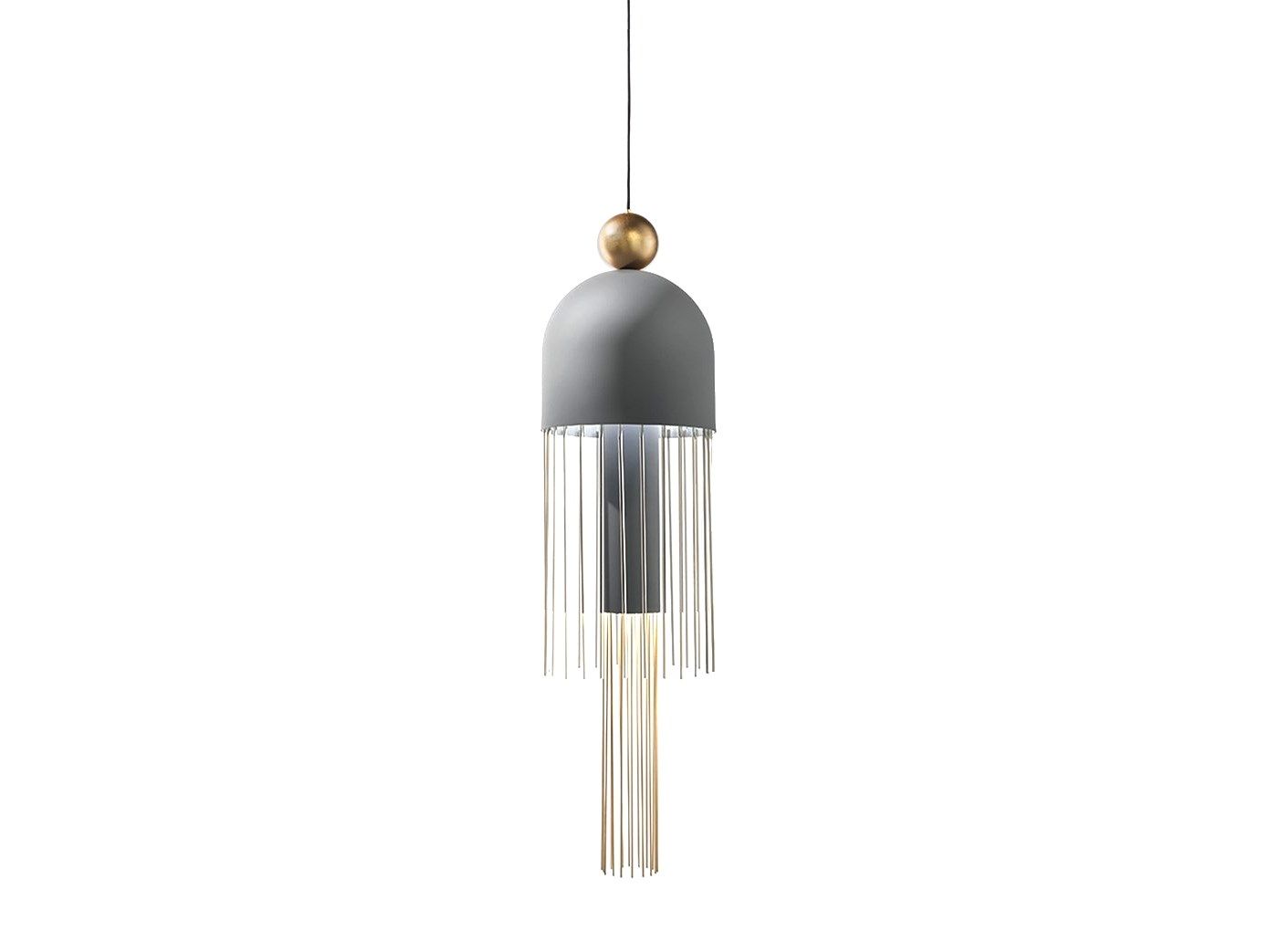 LED painted metal pendant lamp NAPPE XL2 By Masiero design Marco Zito