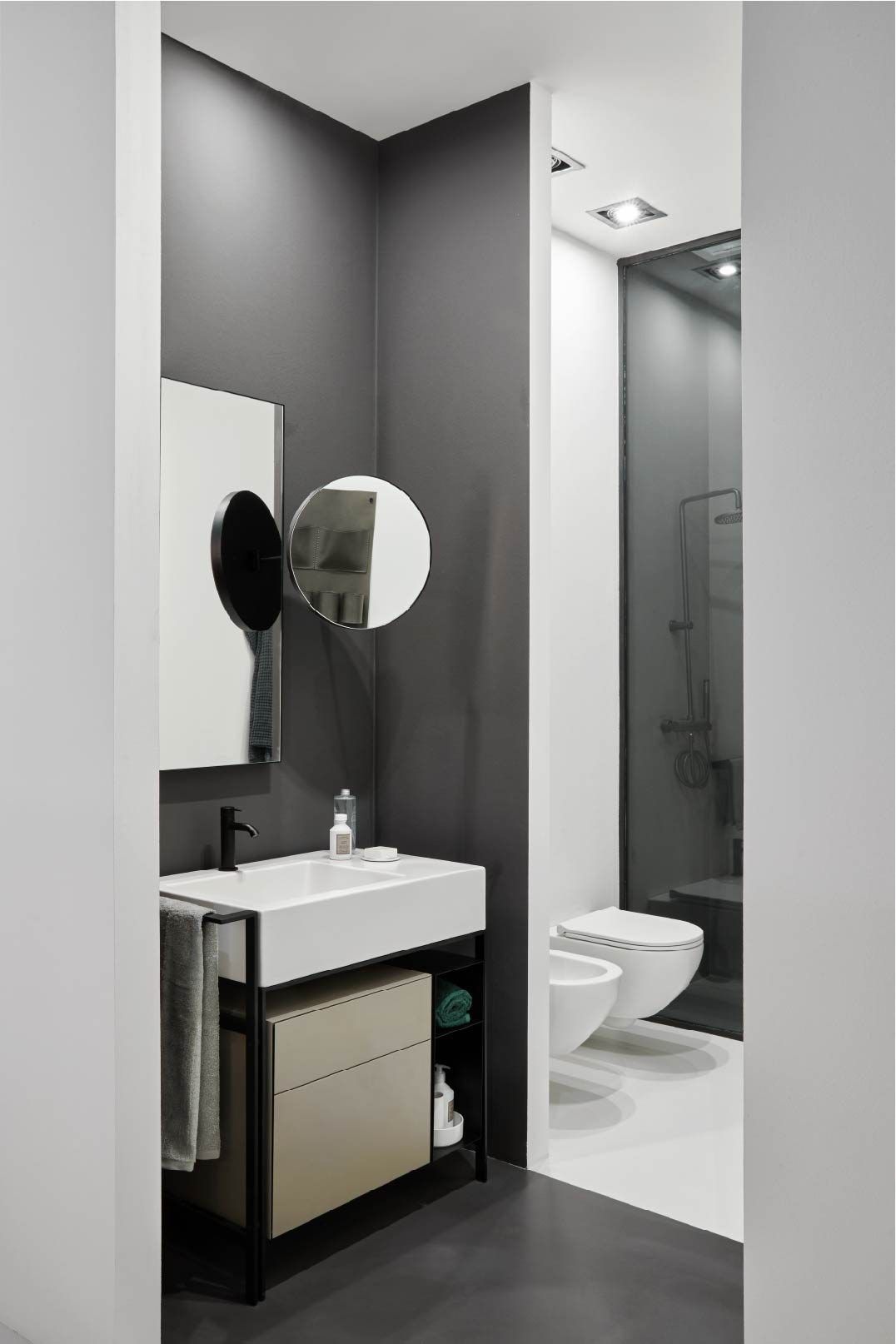 NARCISO MINI Floor-standing vanity unit with drawers By Ceramica Cielo ...