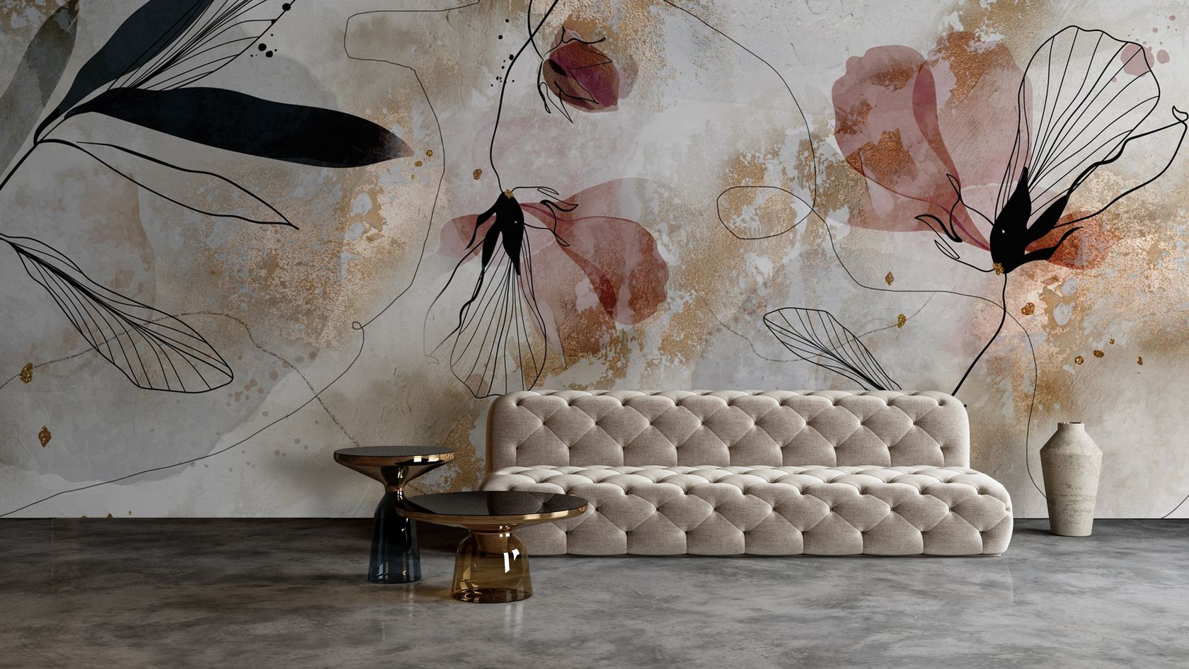 NATURE ELEGANT wallpaper By Carta da Parati Artistica design Giorgia Congiu