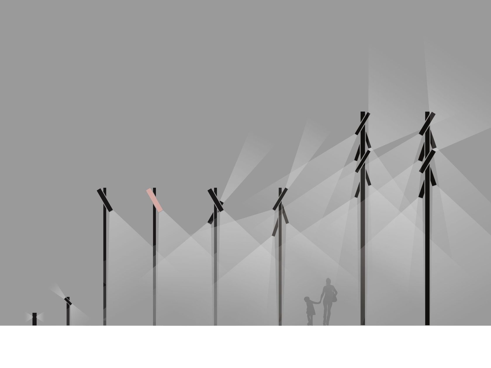 NEBULA Extruded aluminium bollard light By Neri
