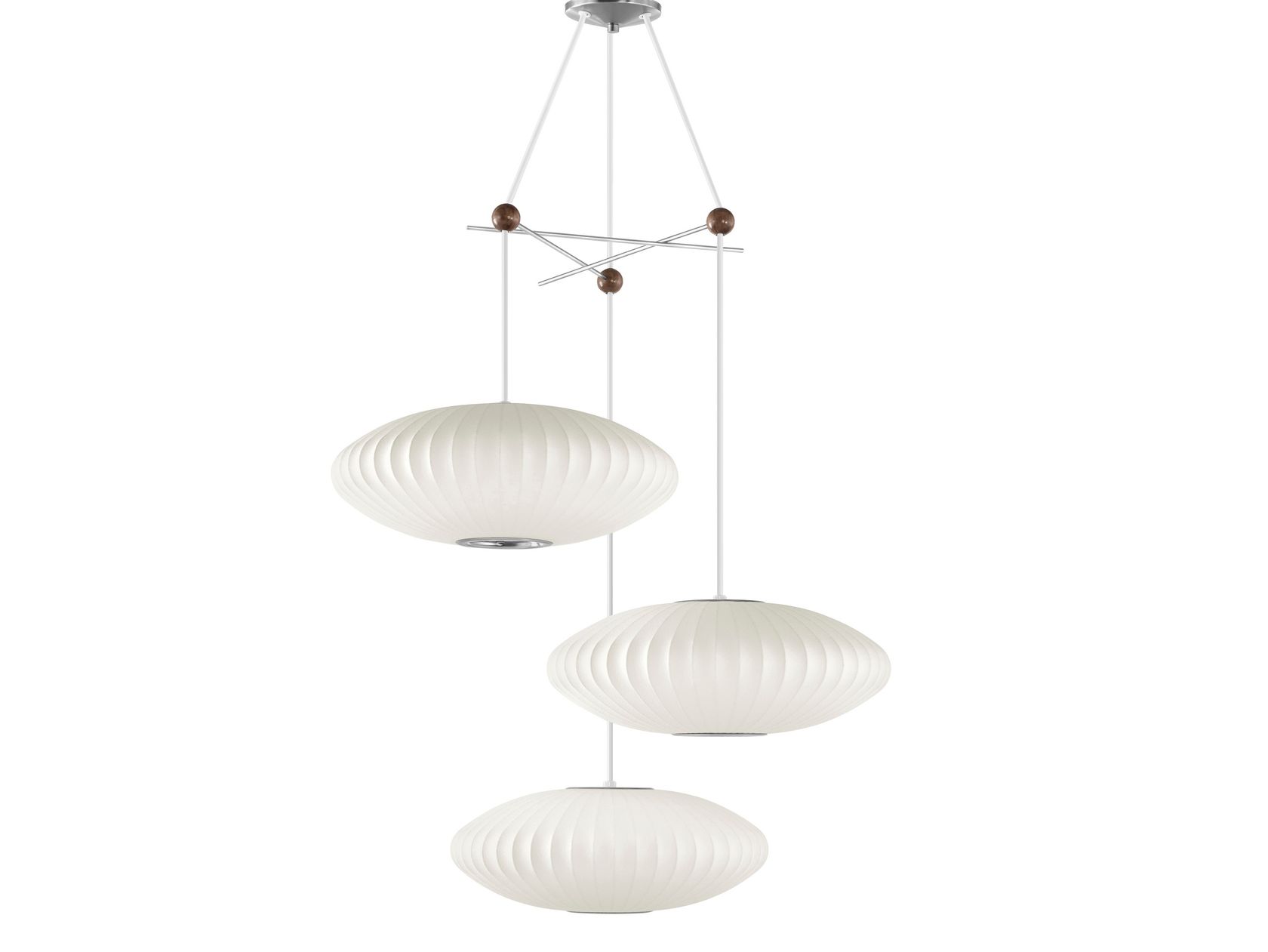 NELSON TRIPLE BUBBLE Lamp fixture By Herman Miller | design George Nelson