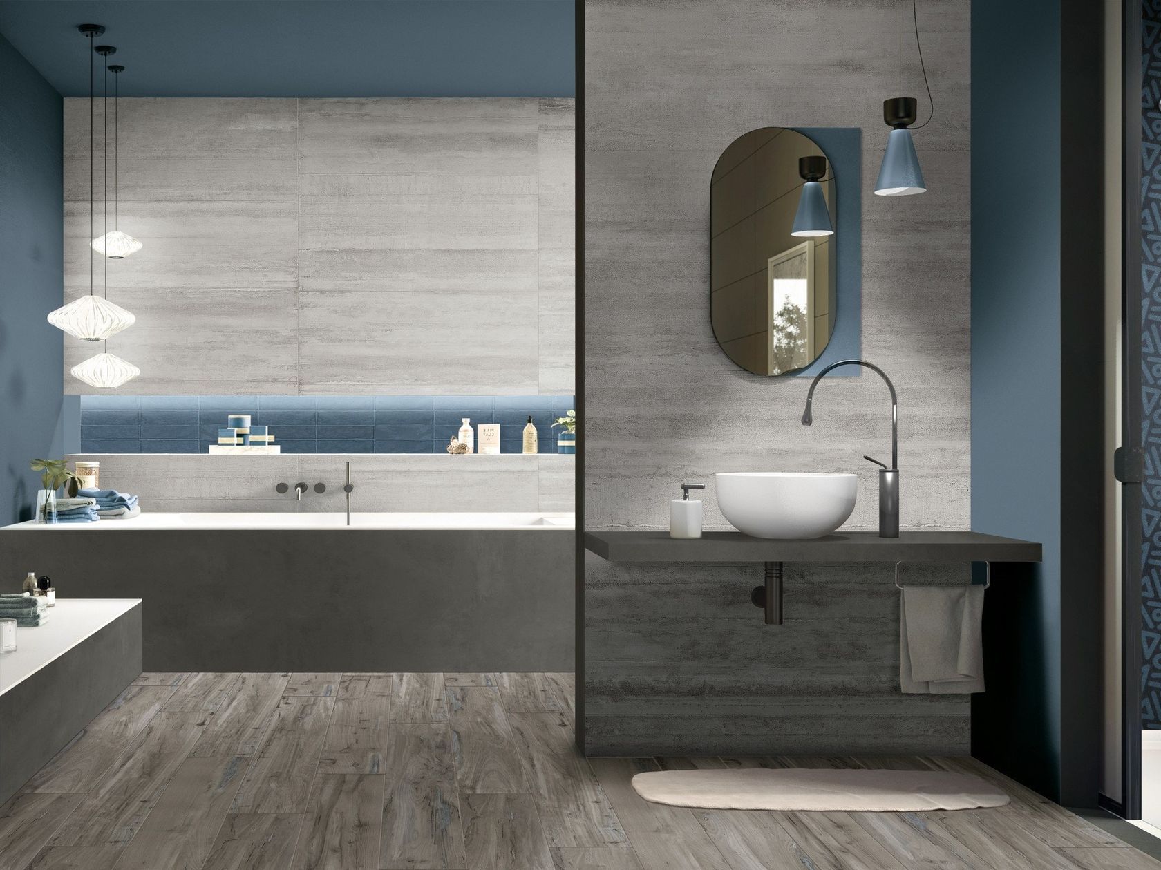 Porcelain stoneware wall/floor tiles NEST By ABK