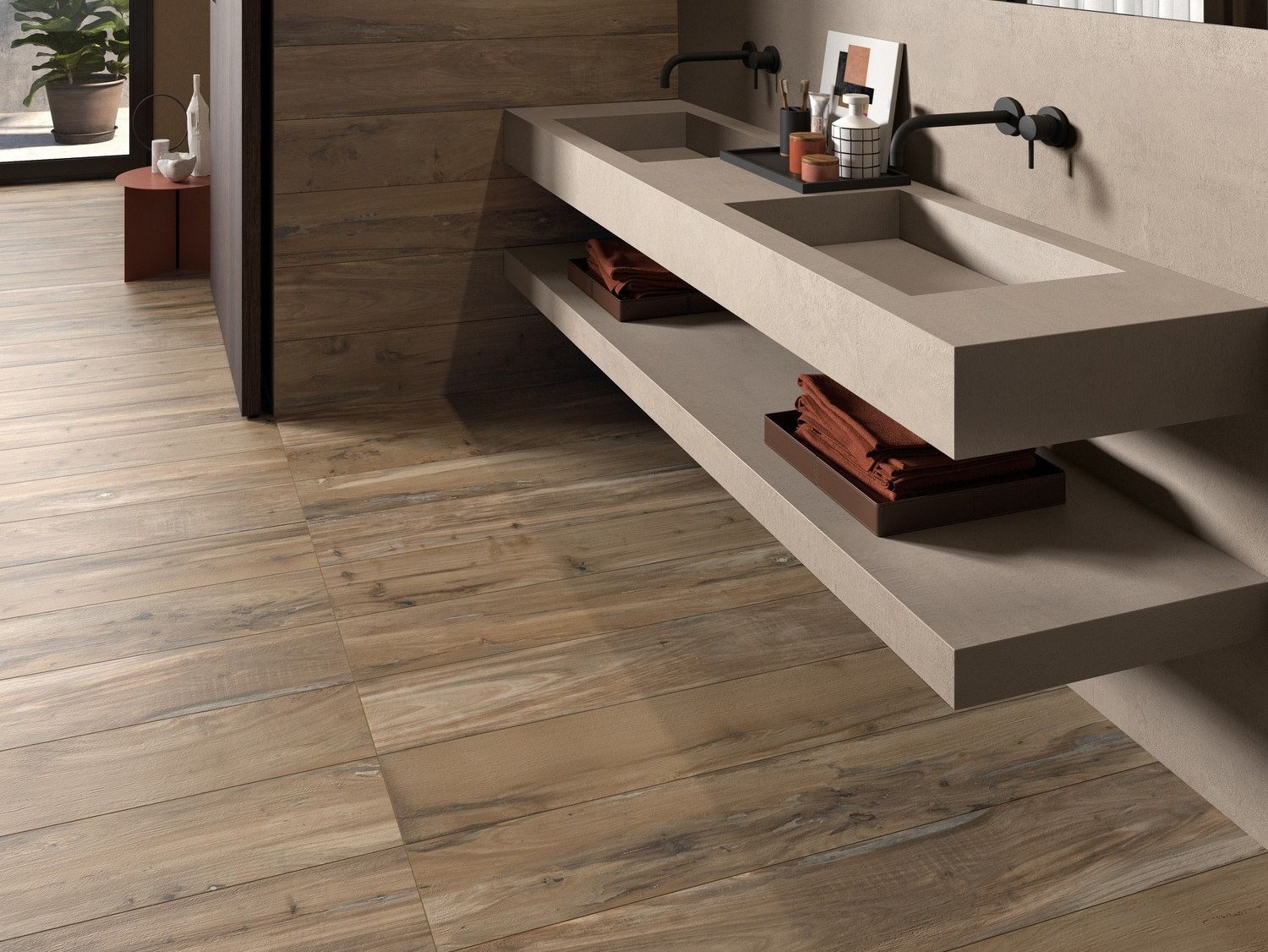 Porcelain stoneware wall/floor tiles NEST By ABK