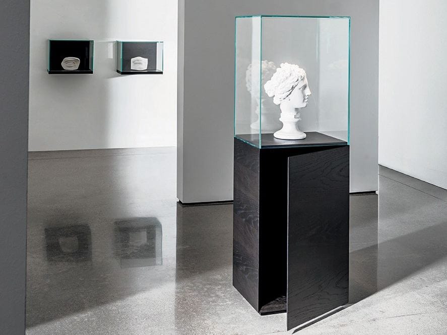 NEST | Floor-standing retail display case Floor-standing wood and glass ...