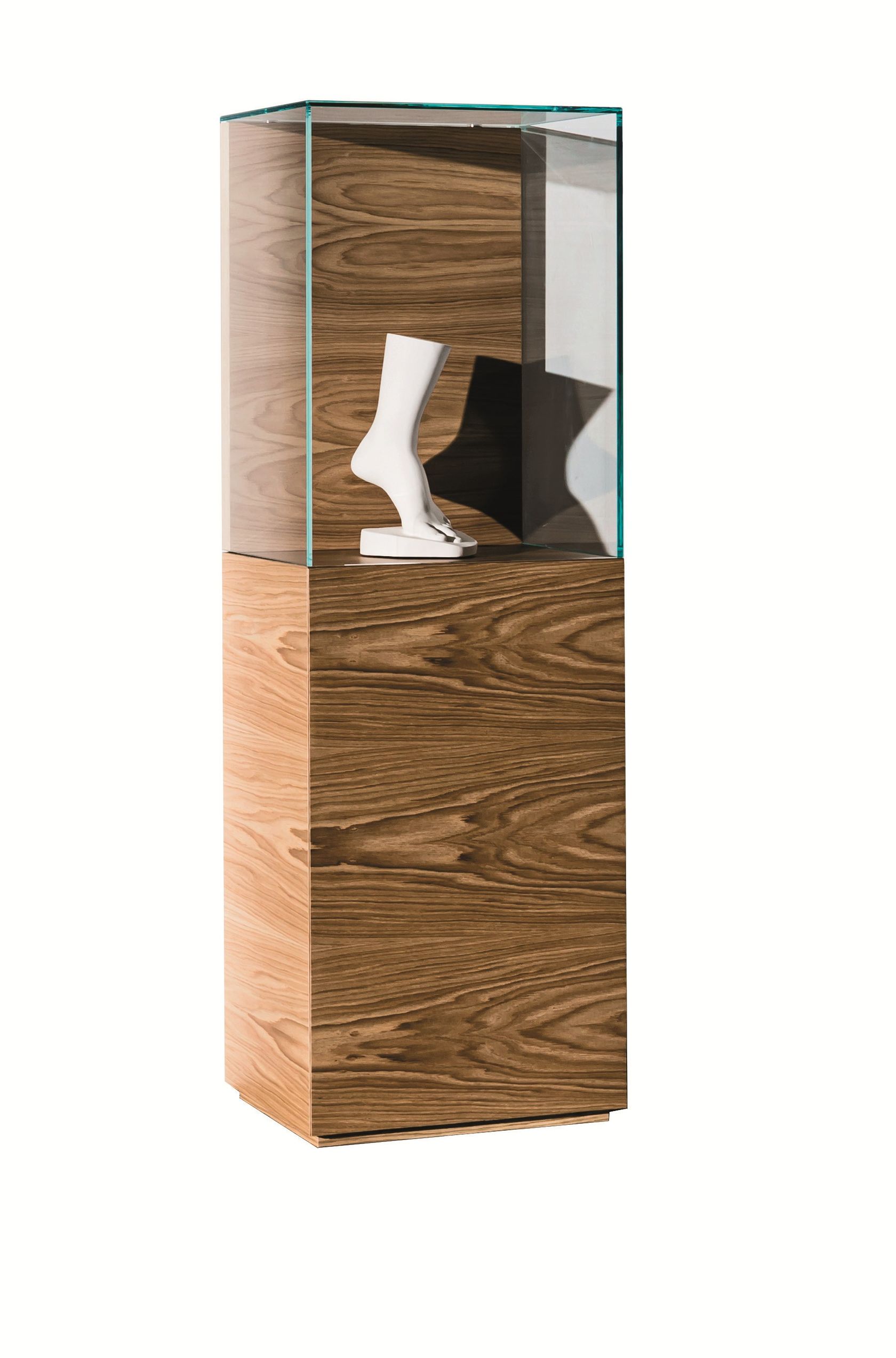 NEST | Floor-standing retail display case Floor-standing wood and glass ...