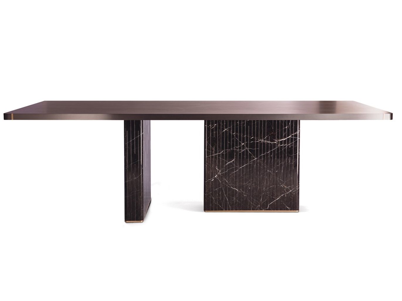NETTUNO | Table Rectangular table in wood and marble By Paolo Castelli ...