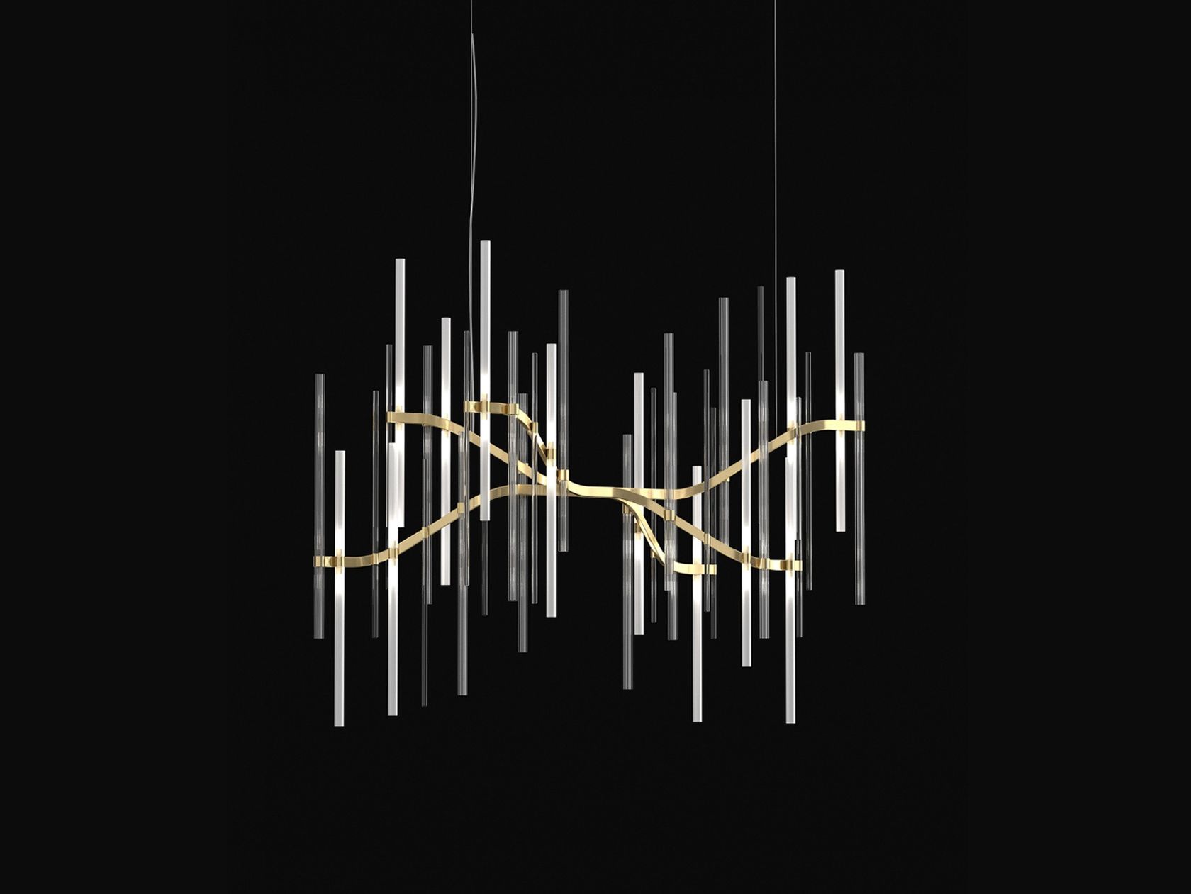 NEVA Metal and glass pendant lamp By Euroluce Lampadari | design Daniel ...