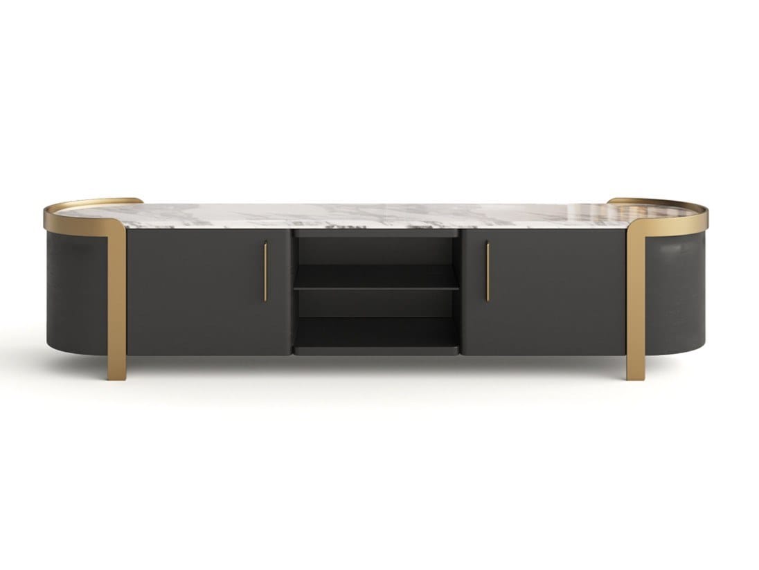 NEW DORIS Wooden TV cabinet By OPERA CONTEMPORARY | design Castello ...
