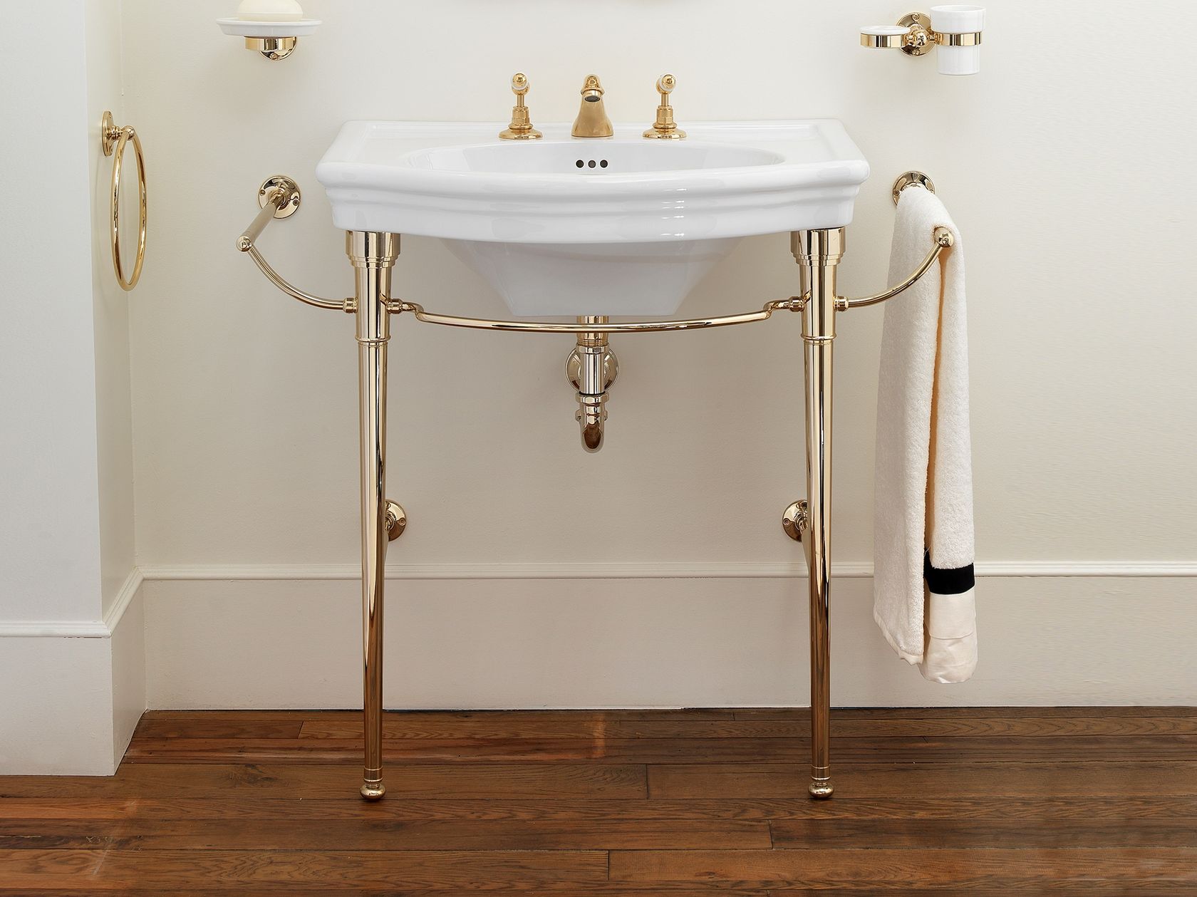 NEW ETOILE Single brass console sink By Devon&Devon
