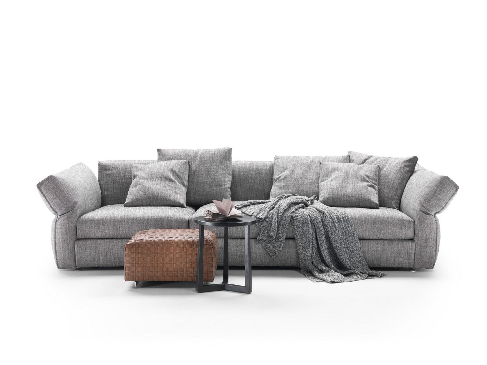NEWBRIDGE 3 seater sectional fabric sofa By Flexform | design Carlo Colombo