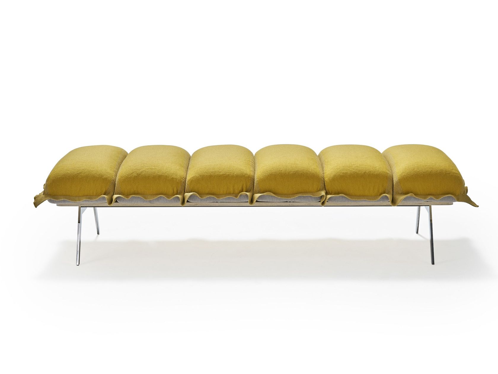 NEXT STOP Fabric bench By Sancal | design Luca Nichetto