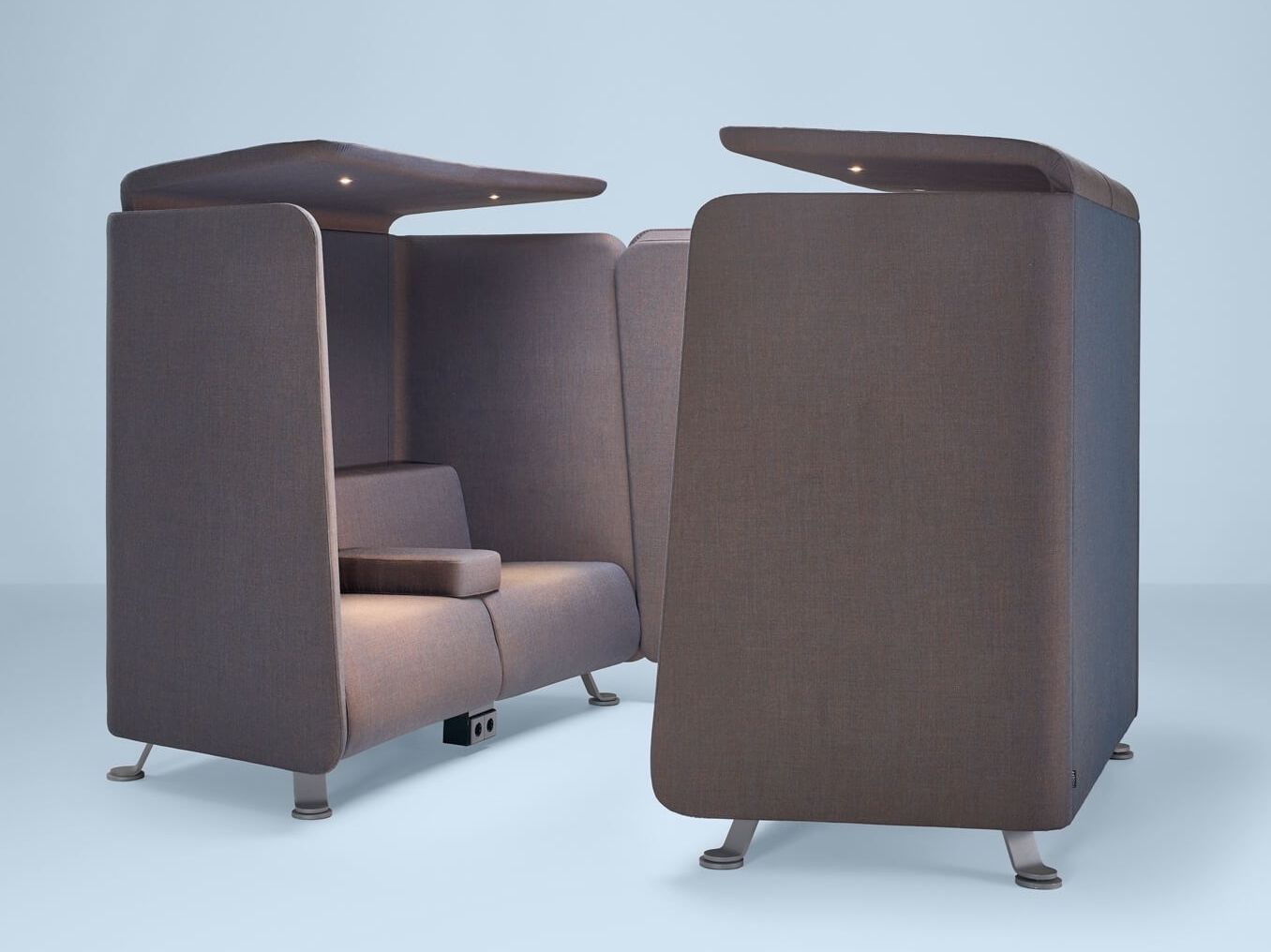 NICHE | Office booth with built-in lights By Prooff design AXIA