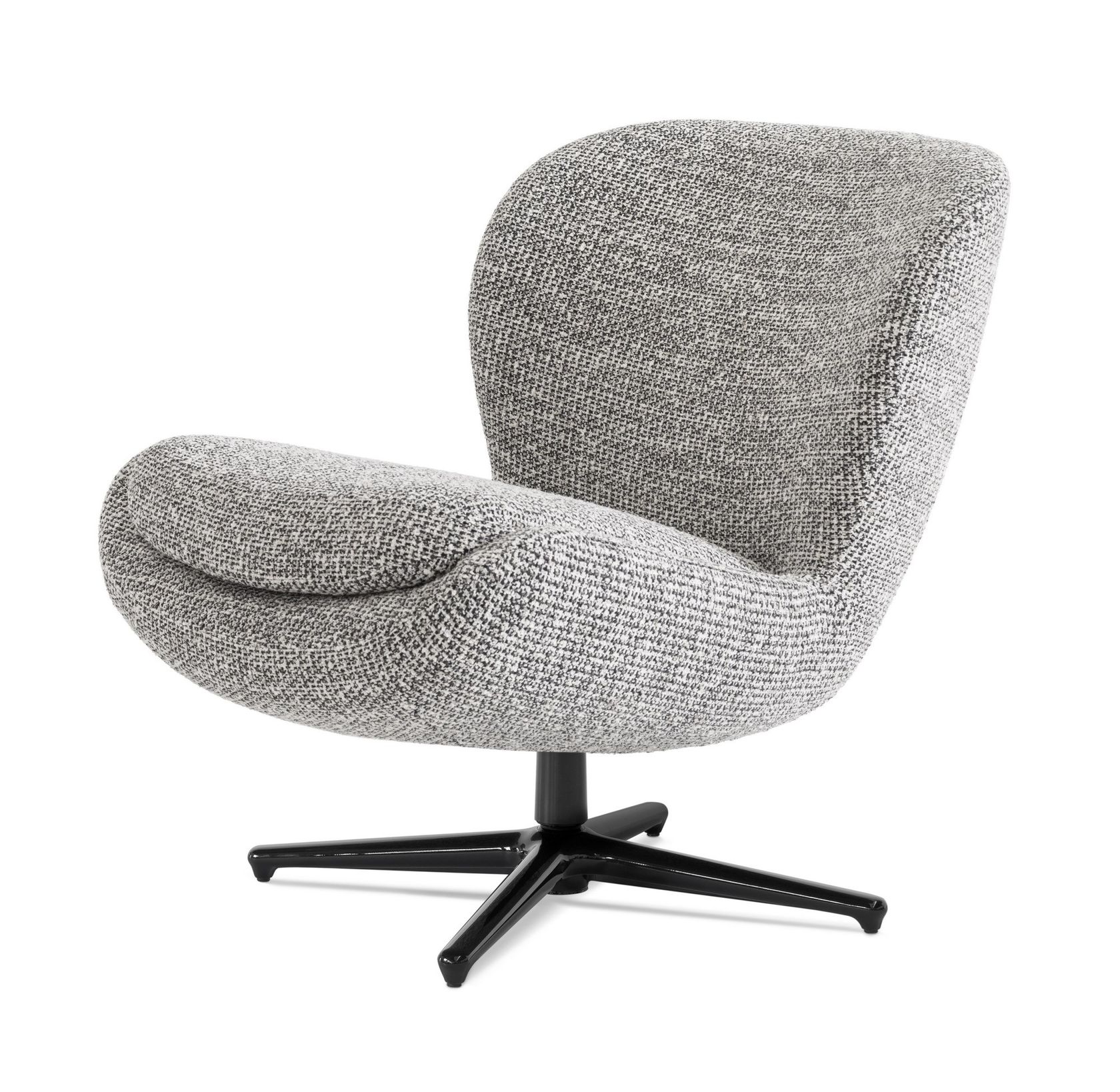 NIELS Drehbarer Speichen- Loungesessel aus Stoff By Sicis | design ...