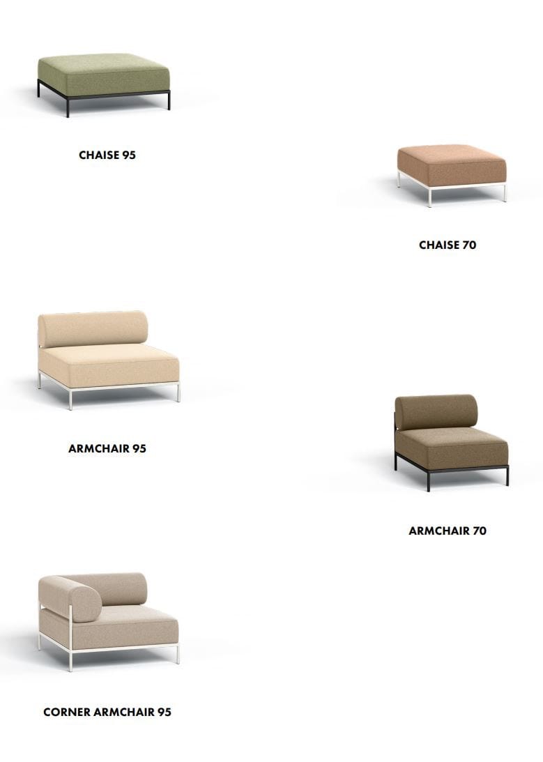NOAH LIVING Modular fabric sofa By Noah Living