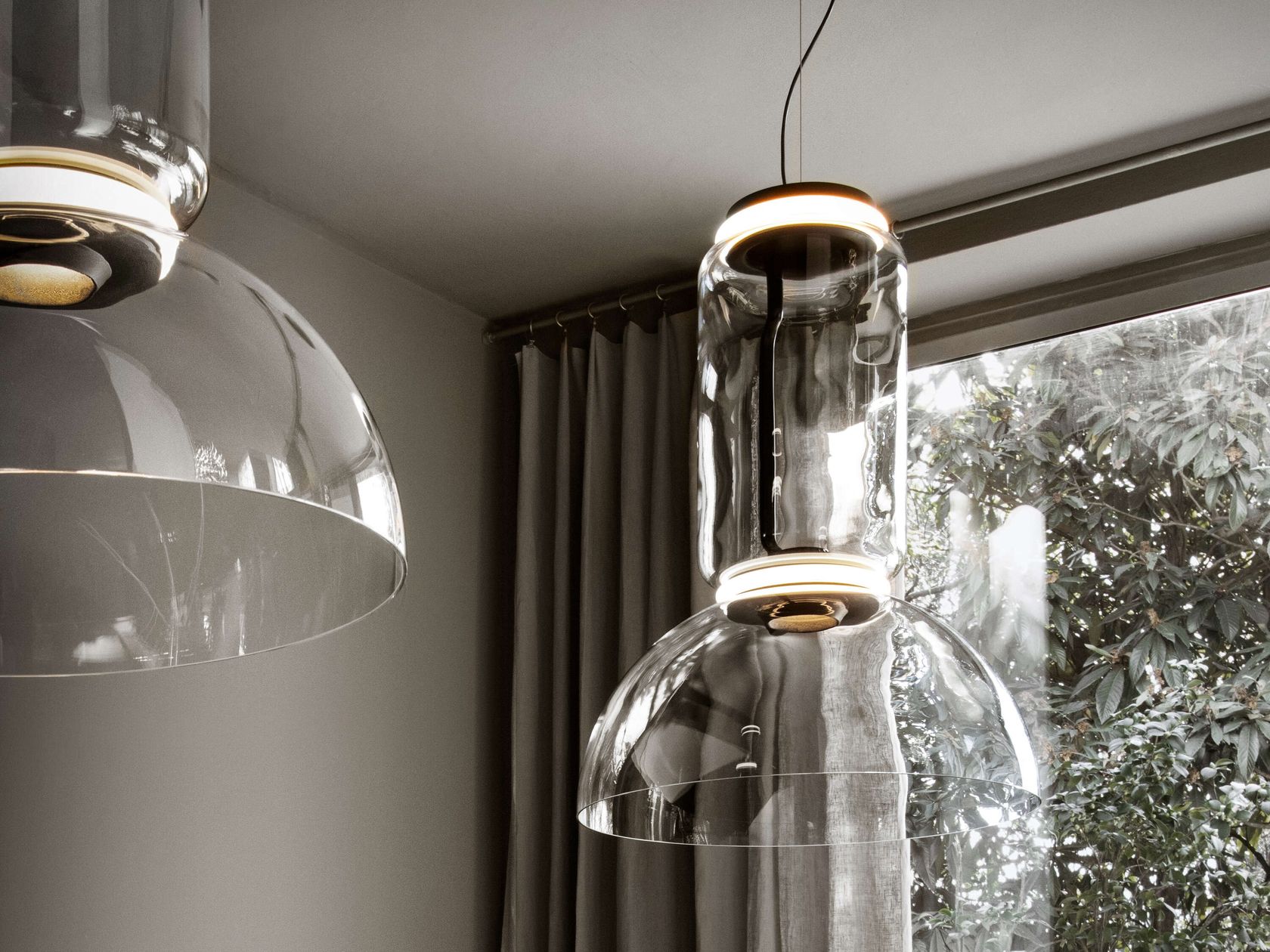 NOCTAMBULE SUSPENSION LOW CYLINDER BOWL pendant lamp By Flos design ...