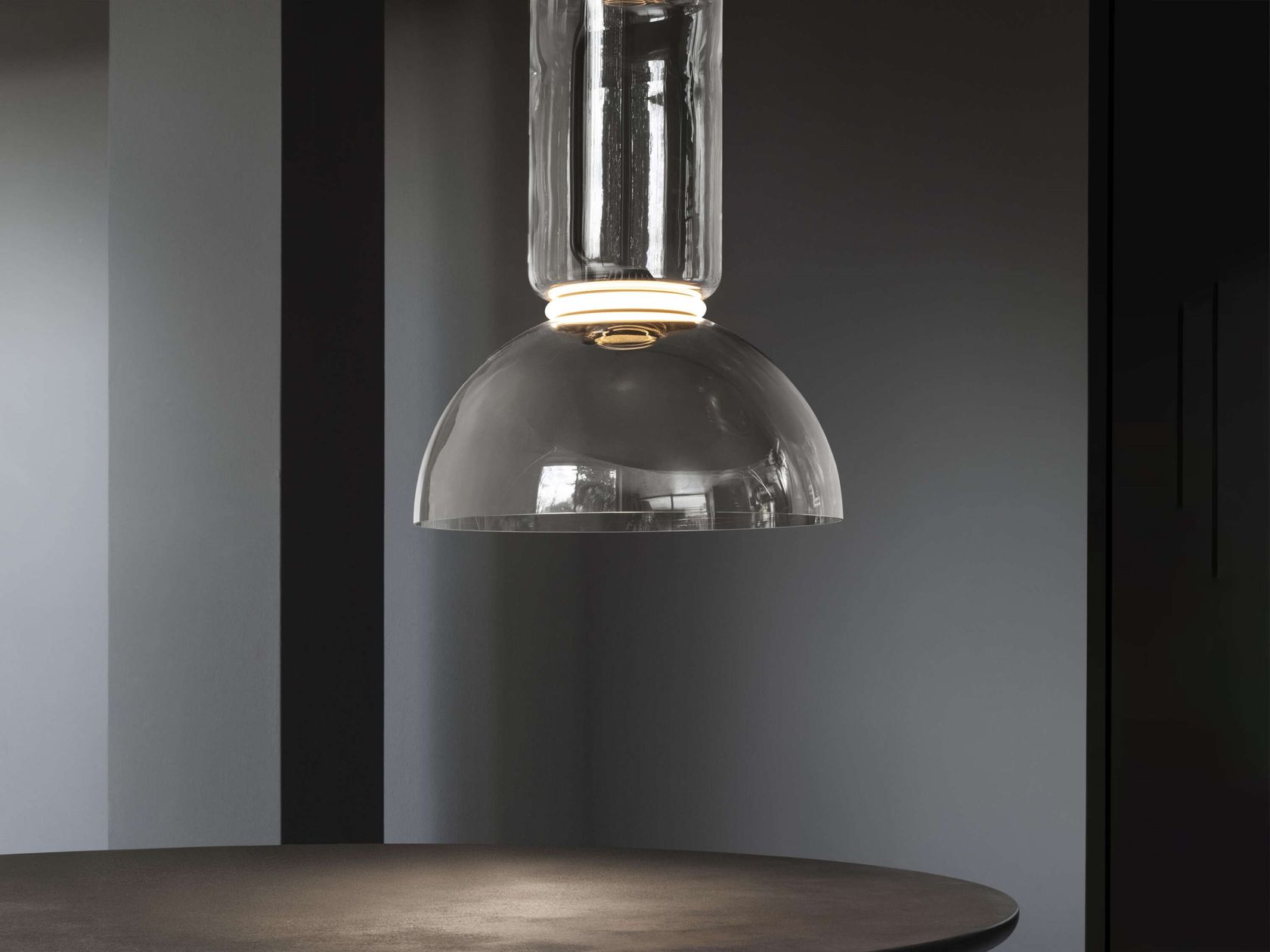 NOCTAMBULE SUSPENSION LOW CYLINDER BOWL pendant lamp By Flos design ...