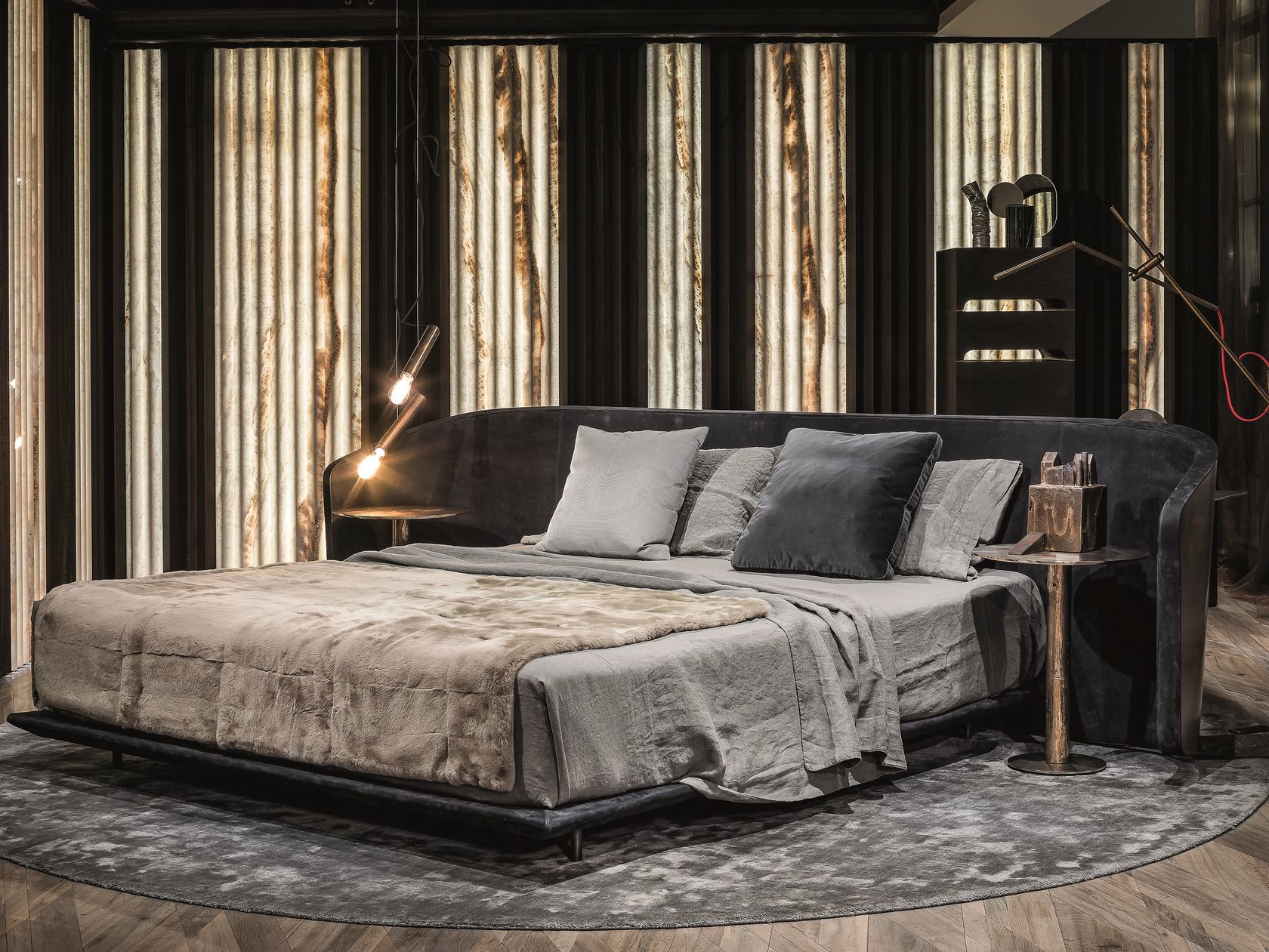 NOCTIS Upholstered fabric bed By Henge | design Massimo Castagna