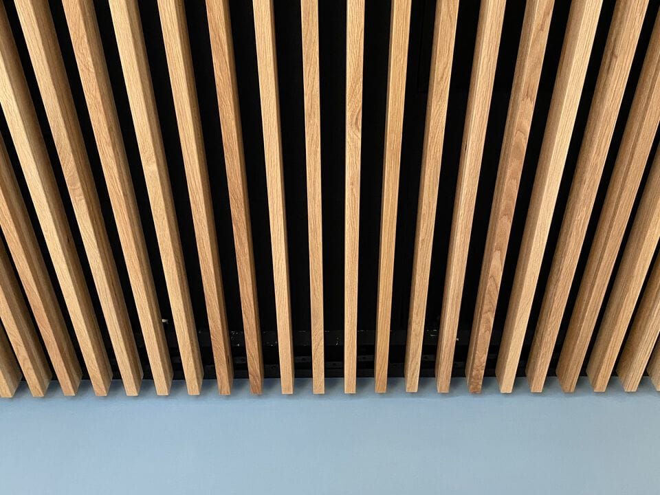 Open slats ceiling Wooden ceiling panels By NODOO