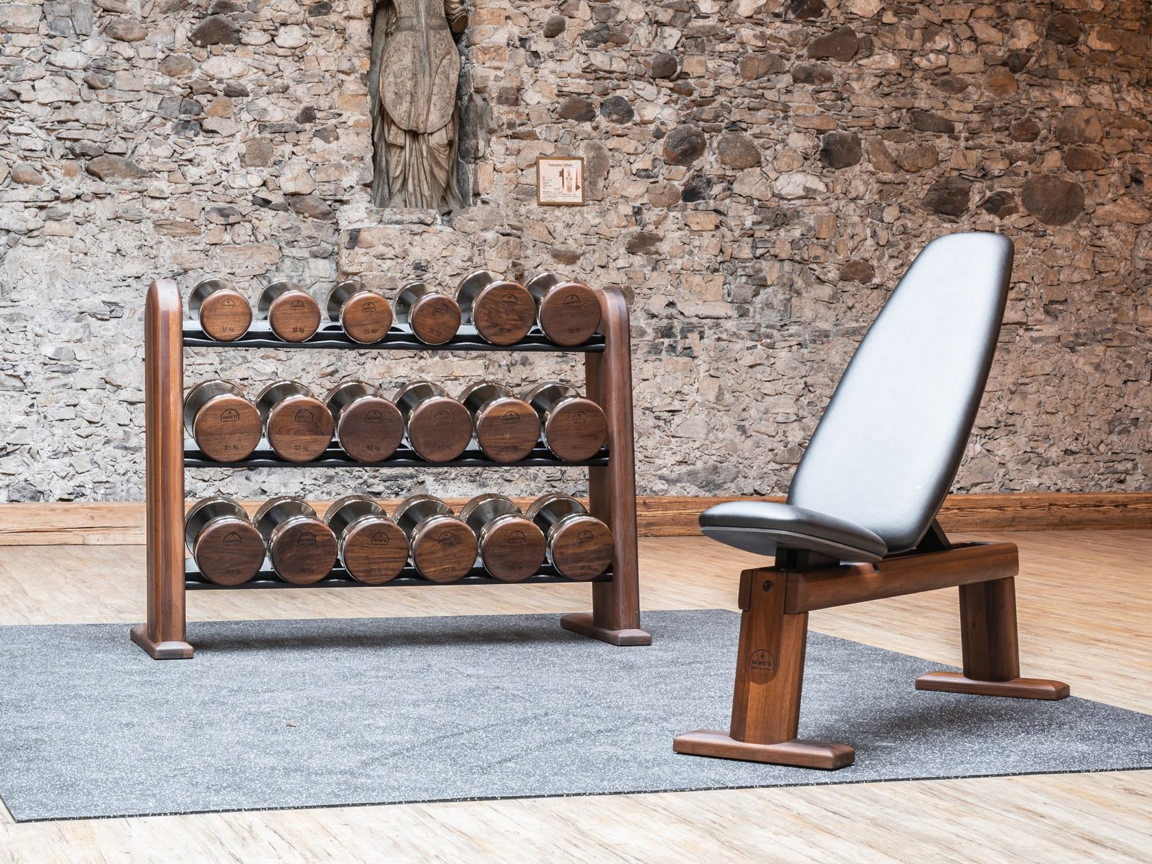 NOHRD WEIGHTBENCH Wood weightbench By WaterRower Nohrd