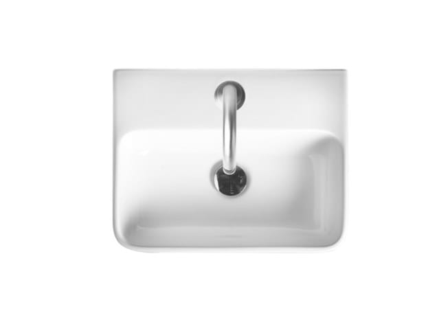 NORMAL Square ceramic handrinse basin with overflow By Axa | design ...