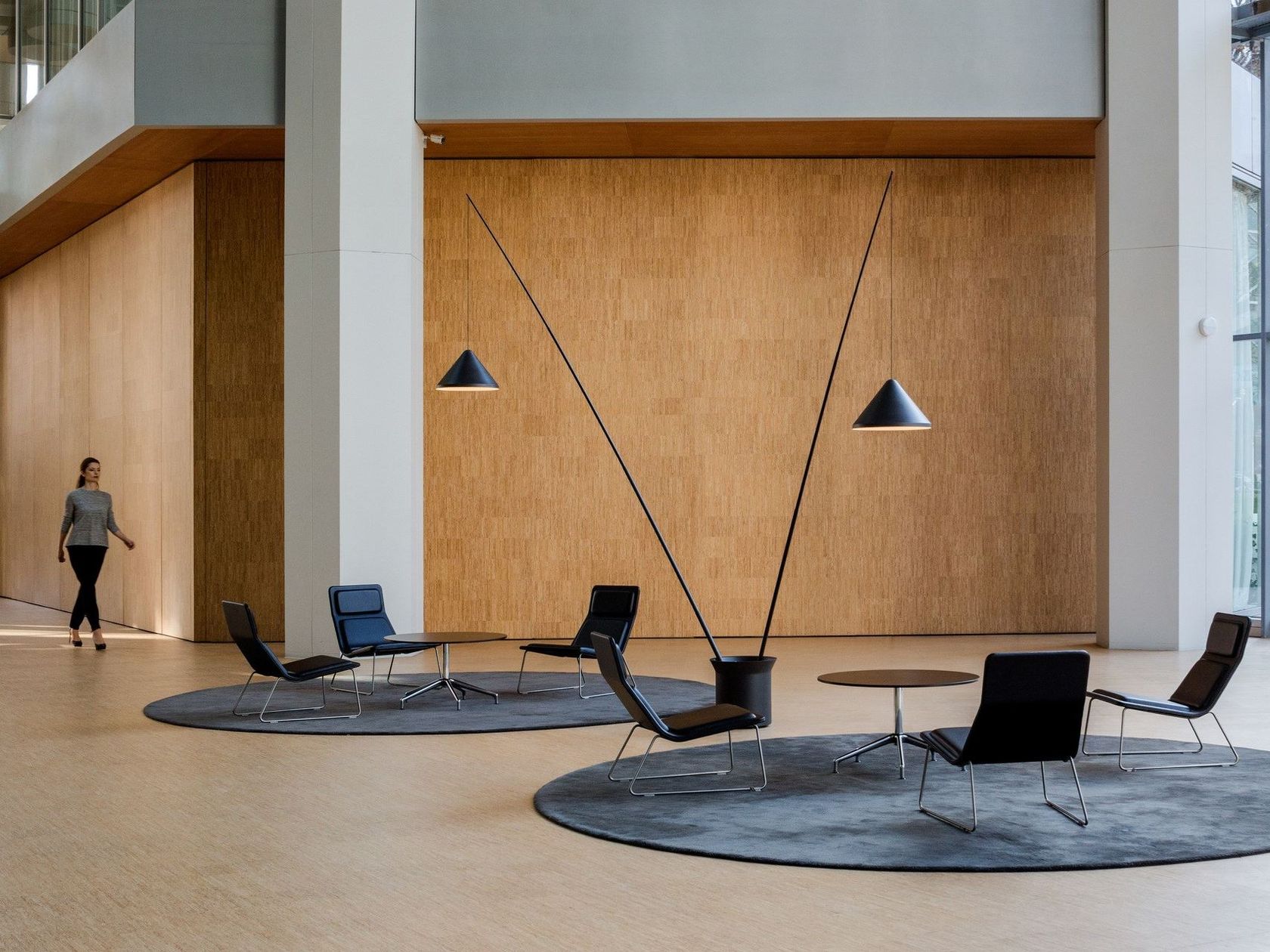 NORTH LED carbon fibre floor lamp By Vibia