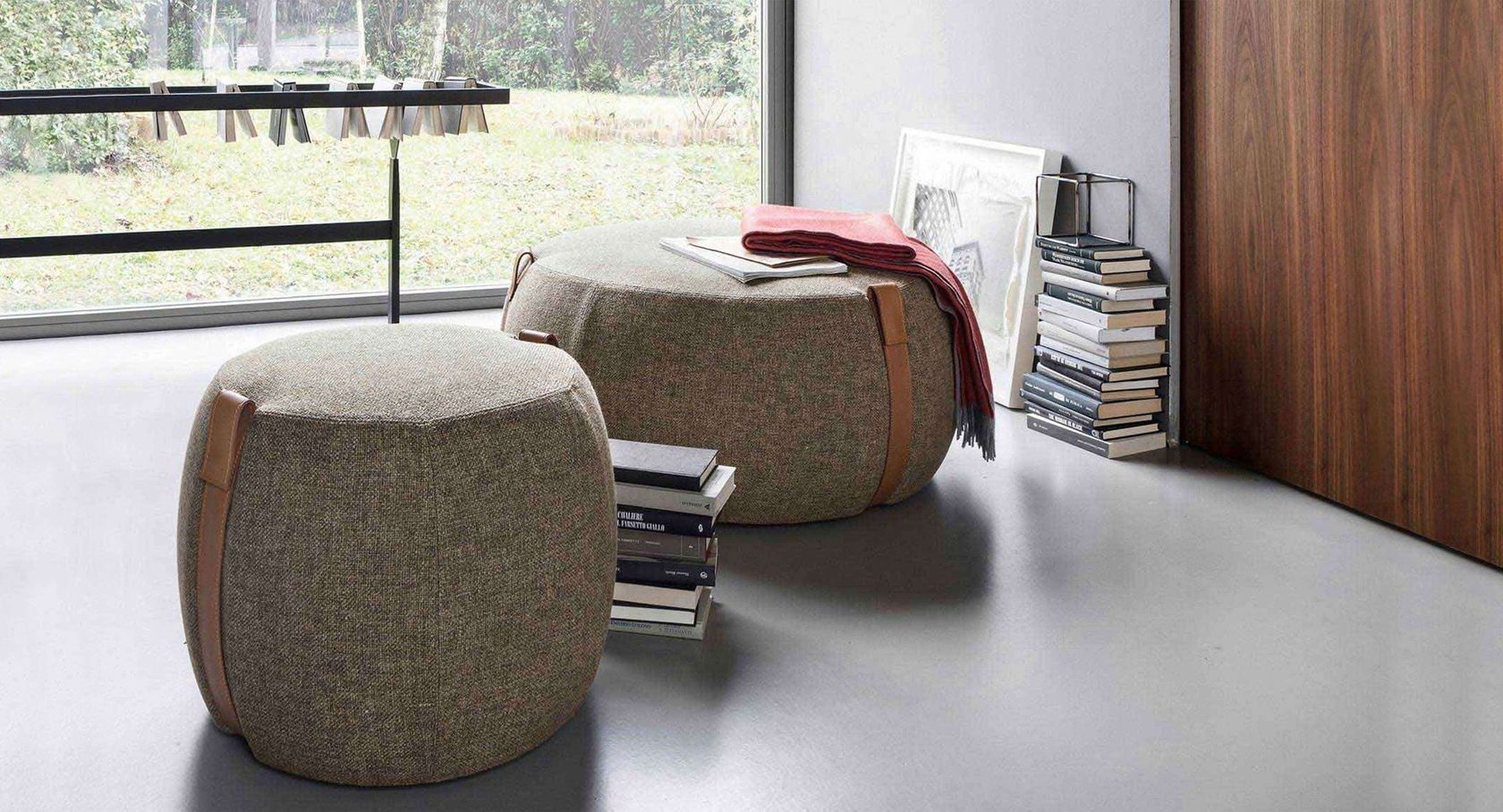 Upholstered pouf NOTCH By Lema design Johan Lindstén
