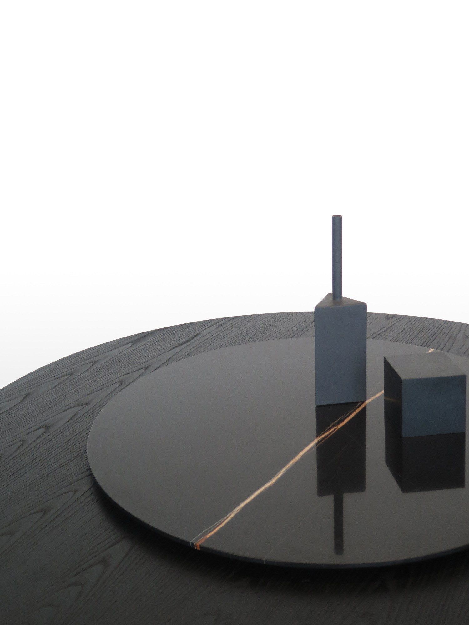 NOTES | Round table Round glass and steel table By Living Divani ...