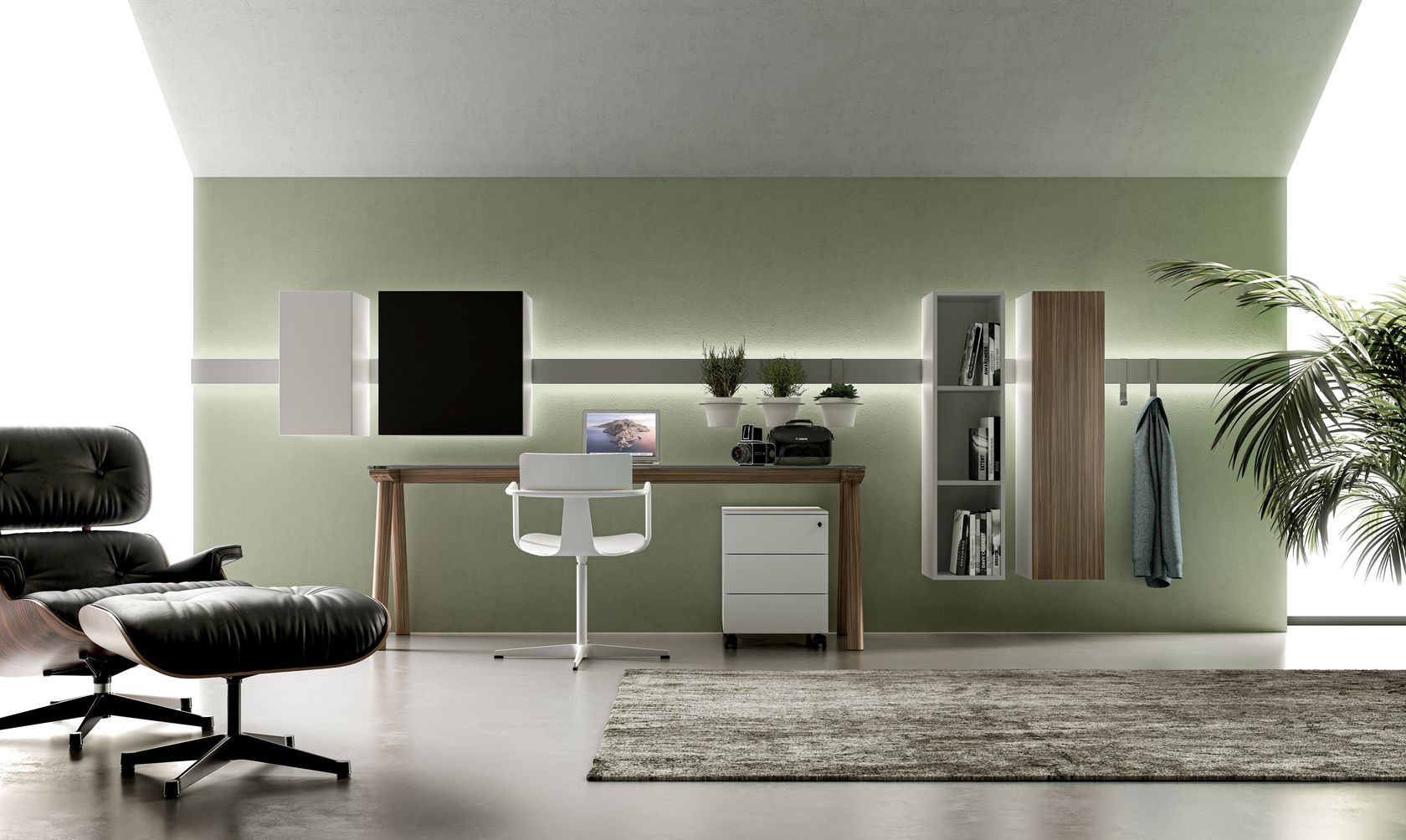 NOTO Wood and glass office desk / meeting table By DVO | design Enzo Berti