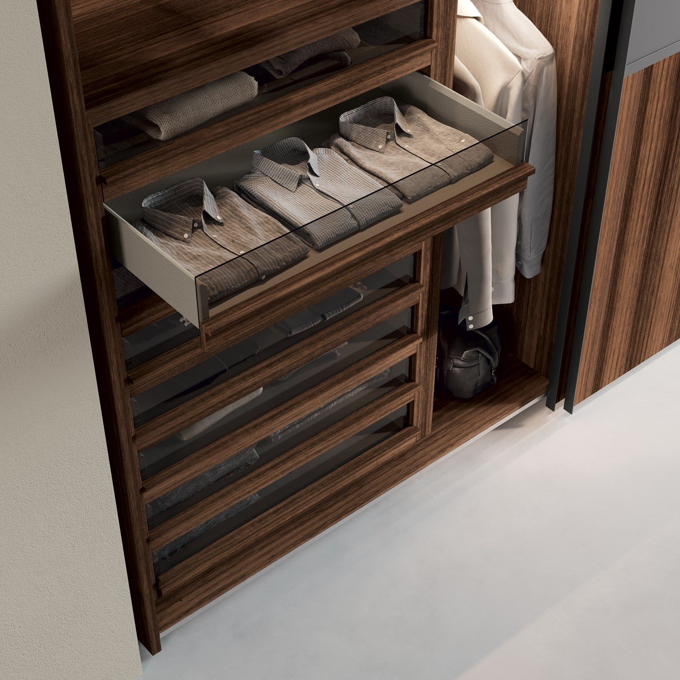 Melamine-faced chipboard bedroom set NOTTE. / 01 By Febal Casa