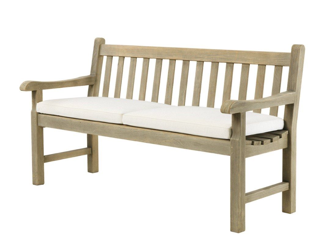 NOTTING HILL Wooden garden bench with armrests By Ethimo