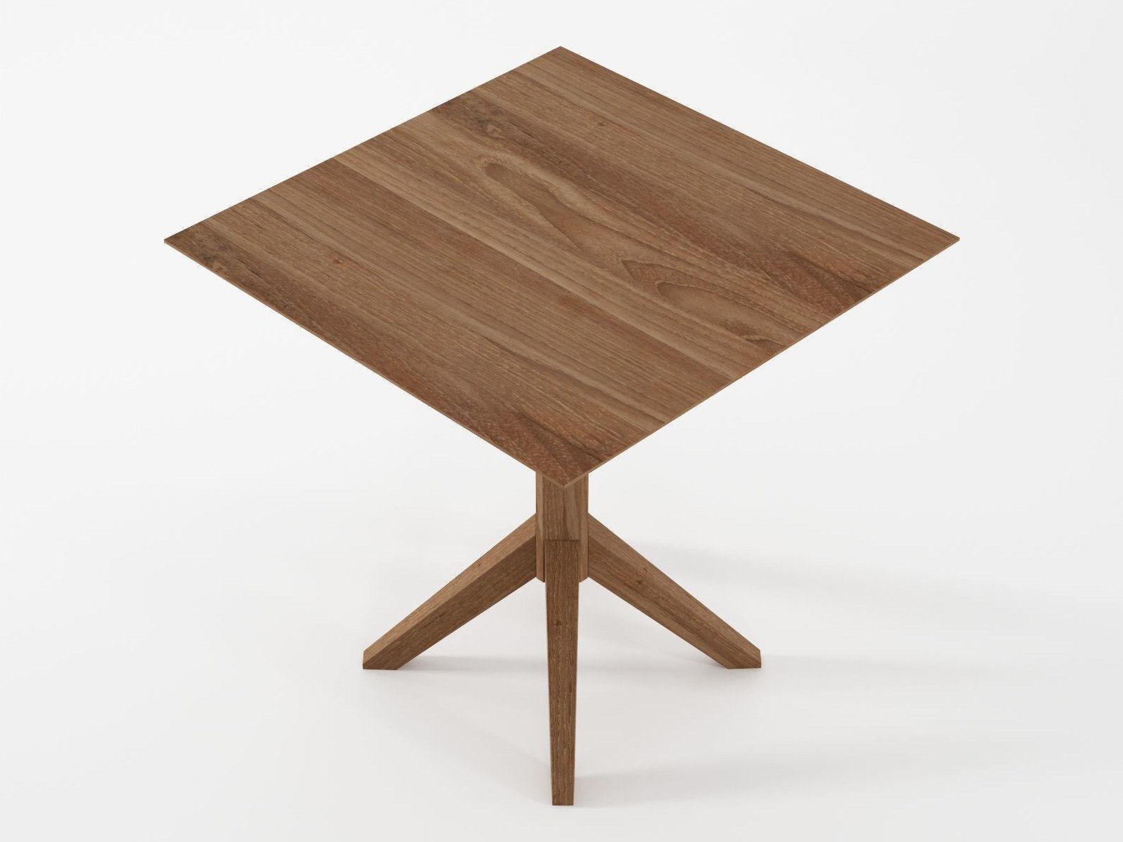 NOUVEAU BISTRO Square solid wood dining table By KARPENTER | design ...