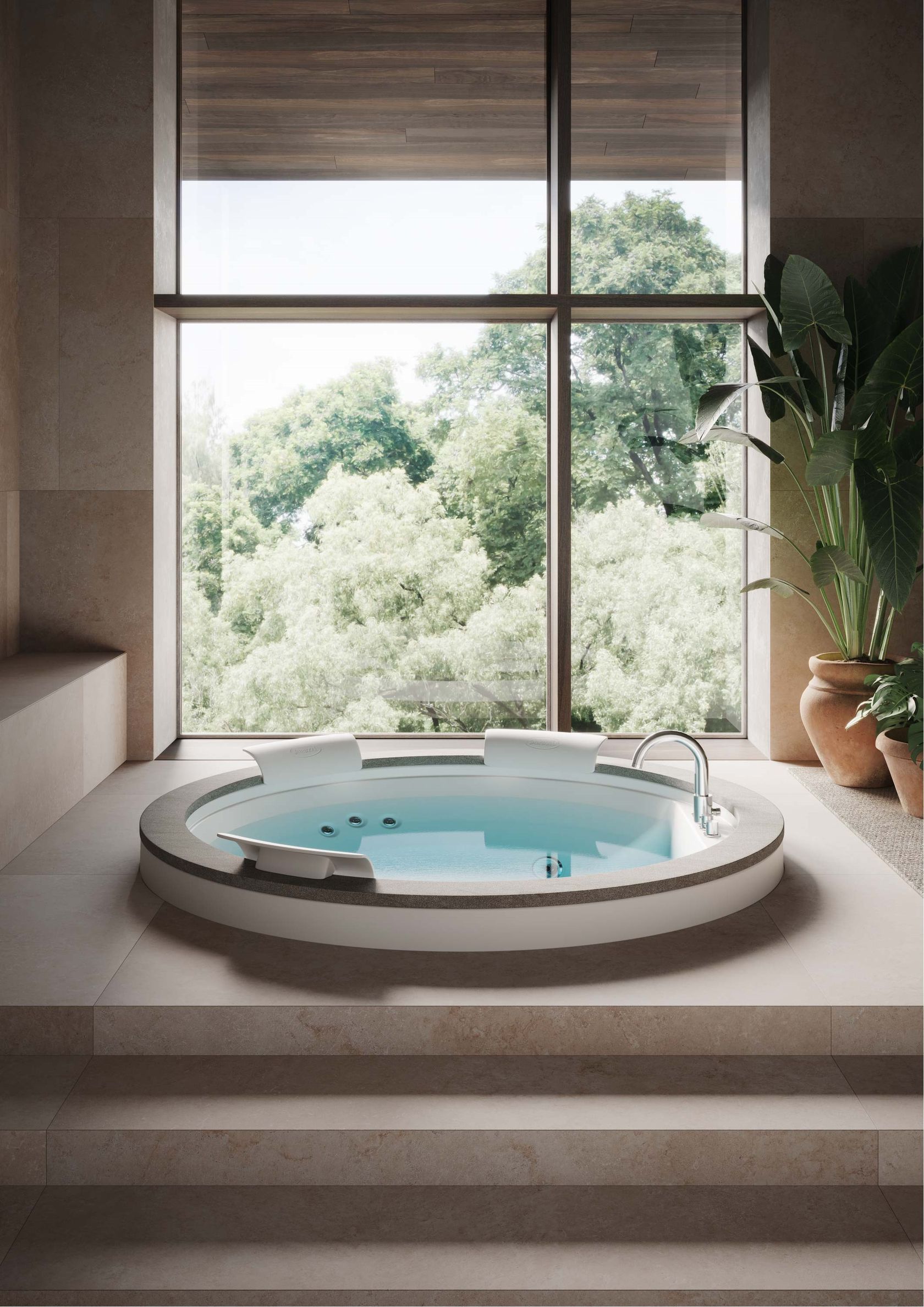 NOVA Built-in hydromassage round bathtub By Jacuzzi® | design Carlo ...