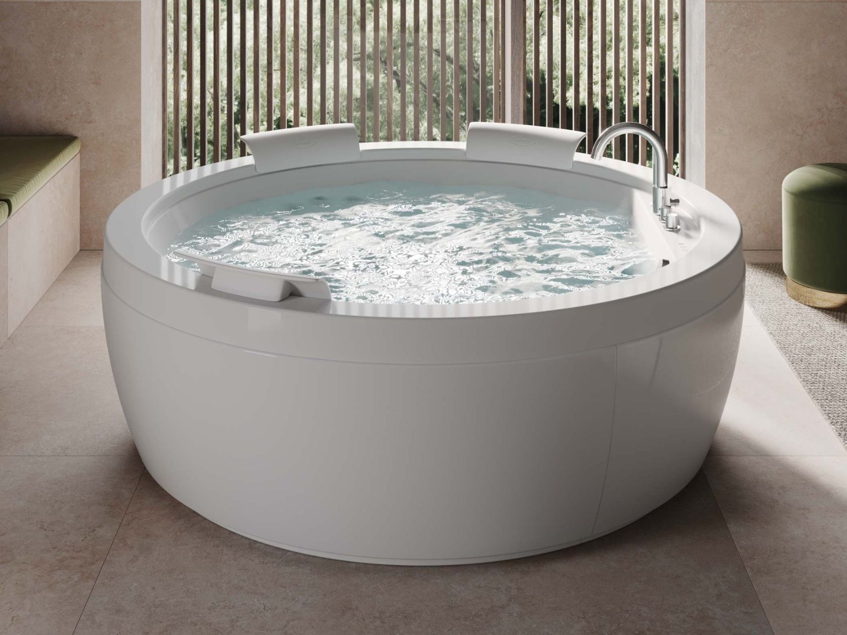NOVA Hydromassage freestanding round bathtub By Jacuzzi® | design Carlo ...