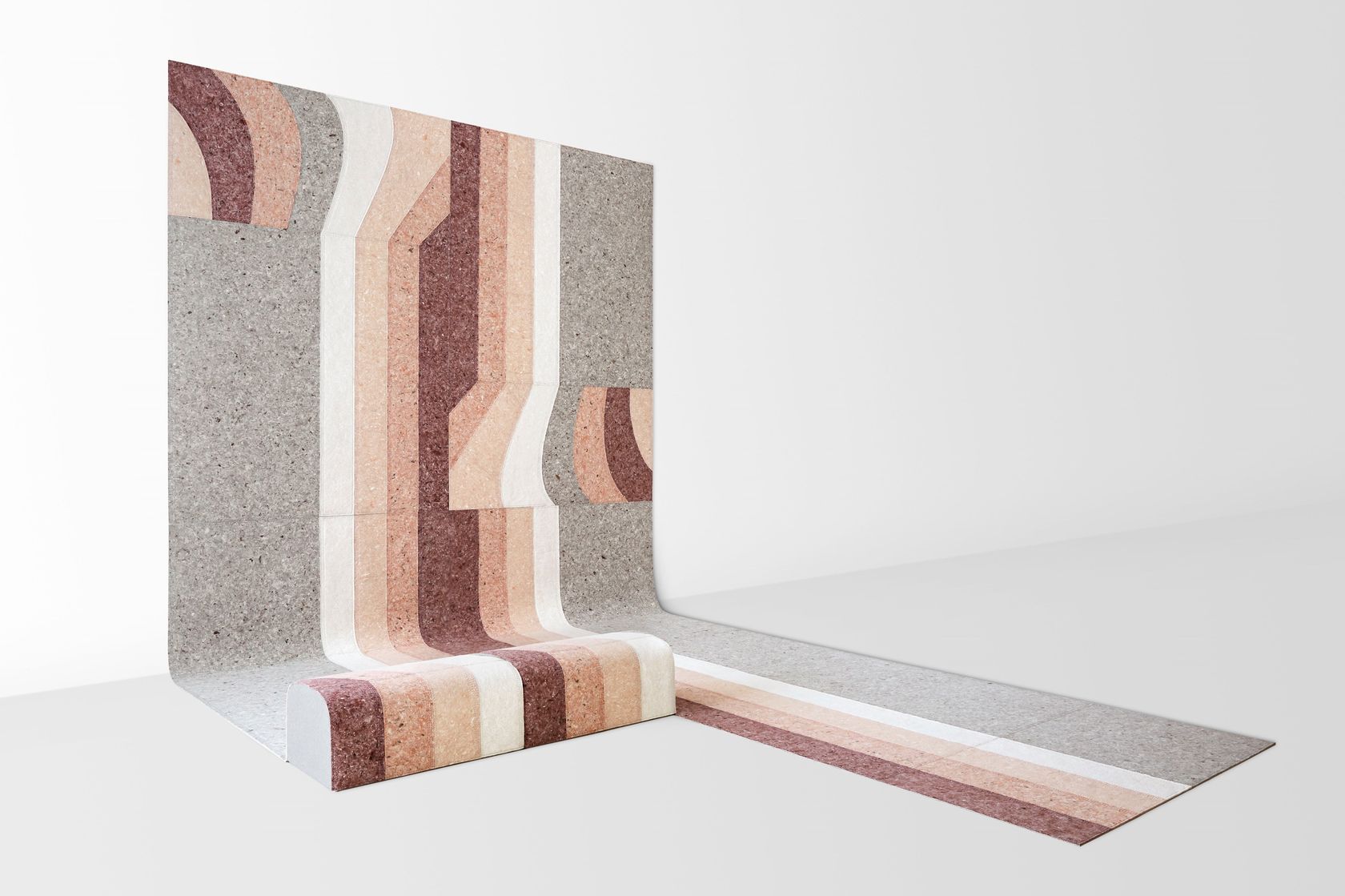 NUANCES BURGUNDY | Rug Nuances Collection By GAN design Patricia Urquiola