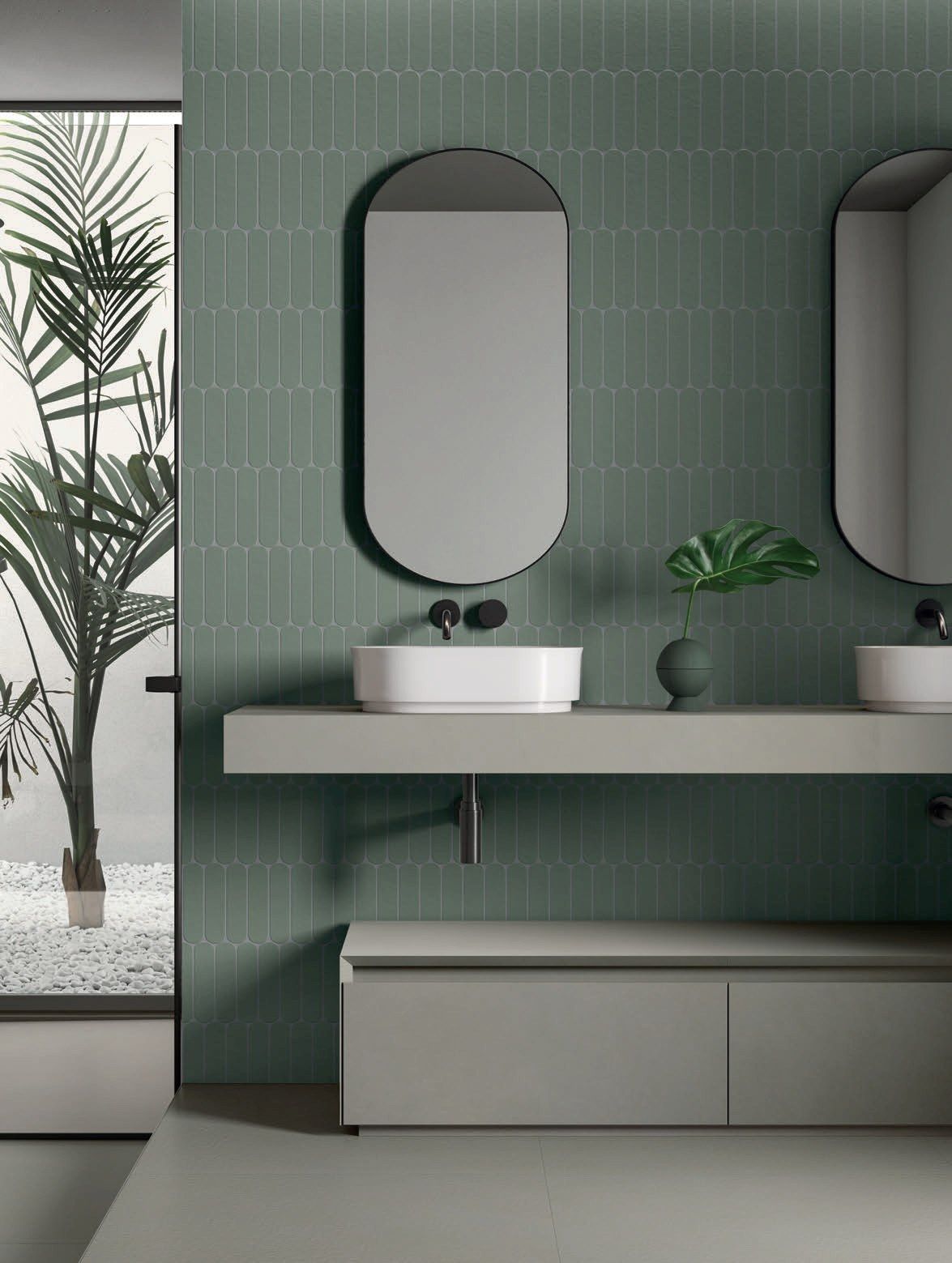 NUANCES SALVIA Porcelain stoneware wall/floor tiles By Italgraniti