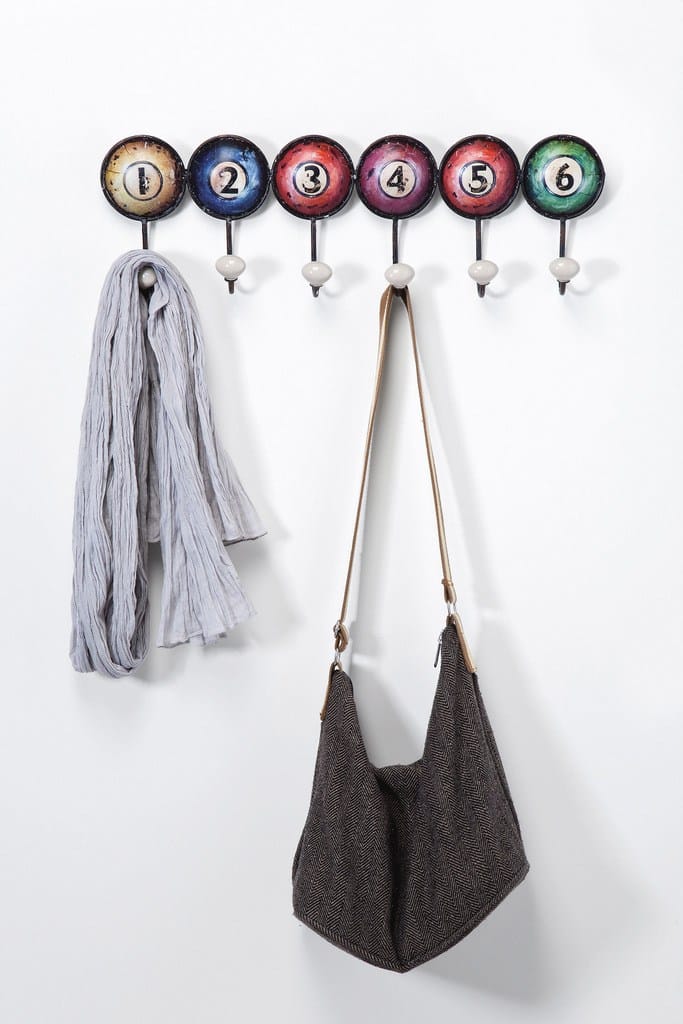 Wall-mounted metal coat rack NUMBERS By KARE Design