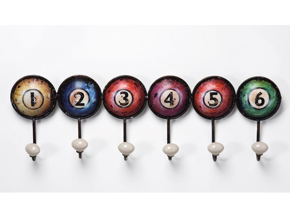 Wall-mounted metal coat rack NUMBERS By KARE Design