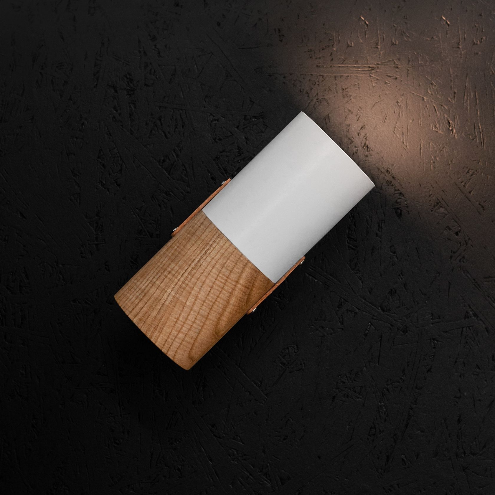 Adjustable aluminium and wood wall light NUT W By MZPA design KononenkoID