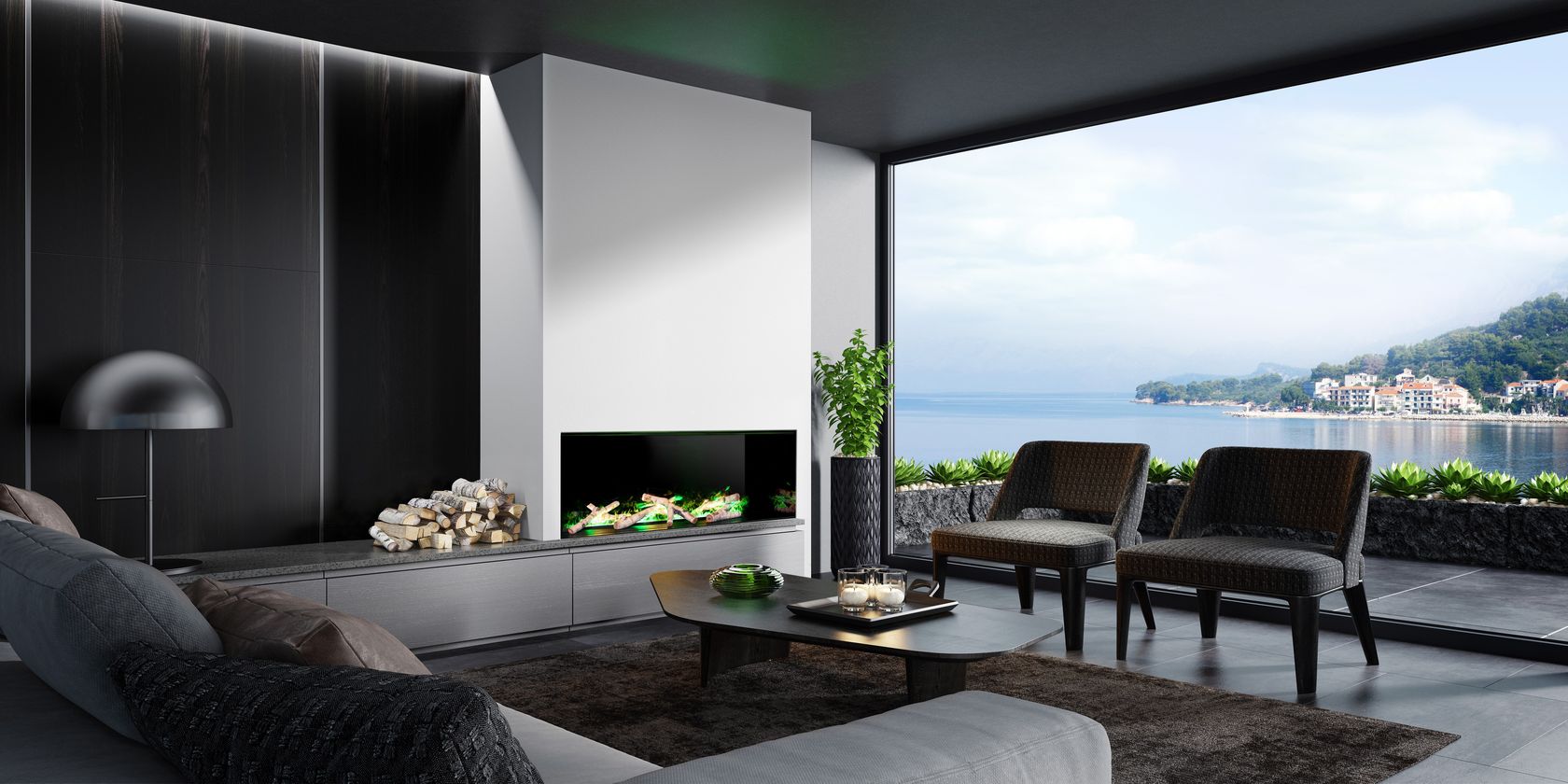 Water burner NZWP40B Waterplace Platinum Burner NetZero Fire Waterplace Collection By NetZero Fire