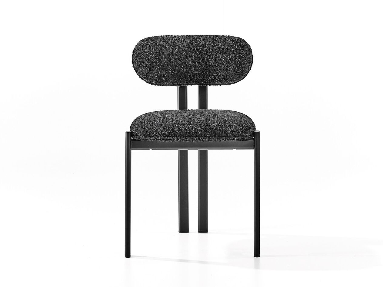 BAY METAL Upholstered metal chair By Naturedesign | design Gino Carollo