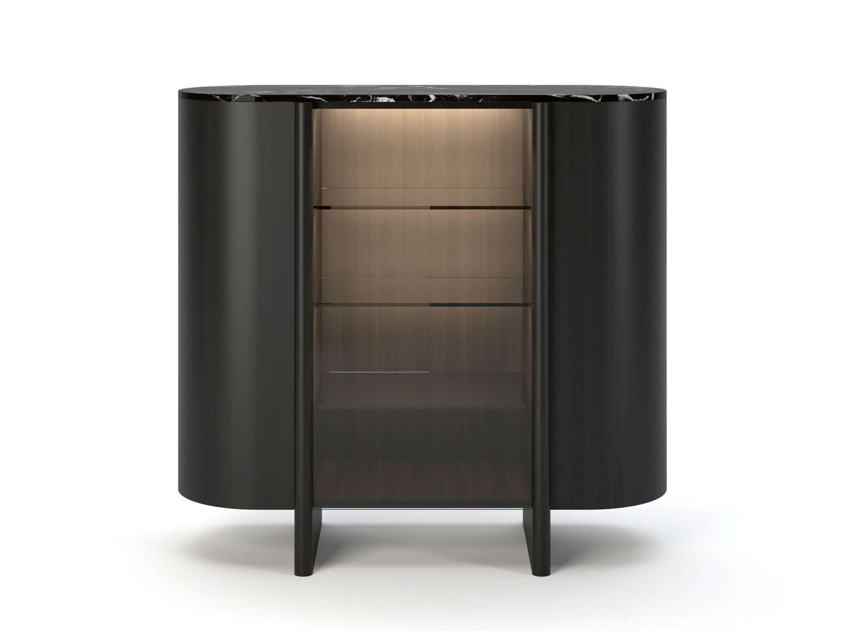DUSK Wooden highboard with integrated lighting By Naturedesign | design ...