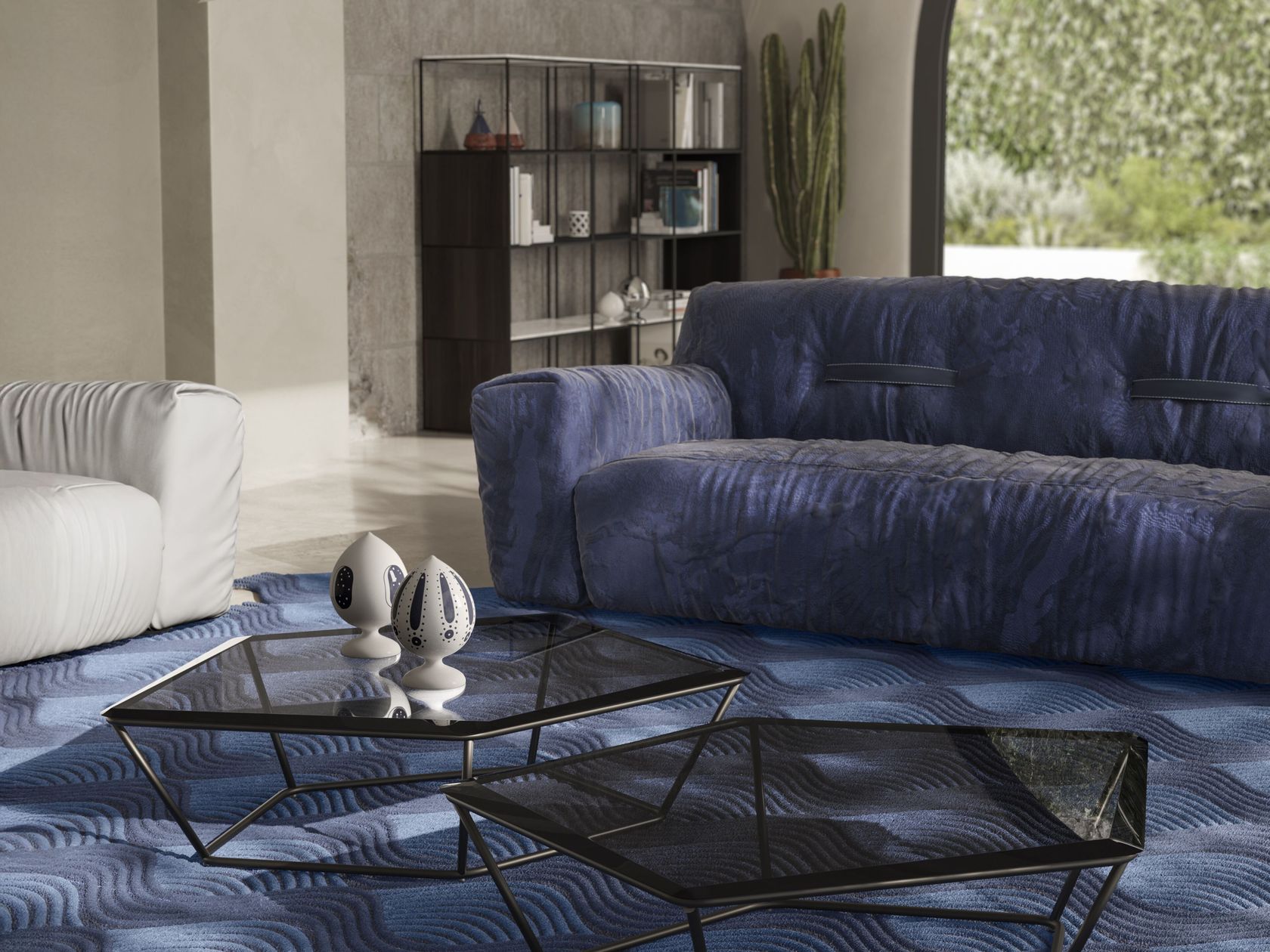 ARGO 3 seater fabric sofa By Natuzzi Italia | design Paola Navone