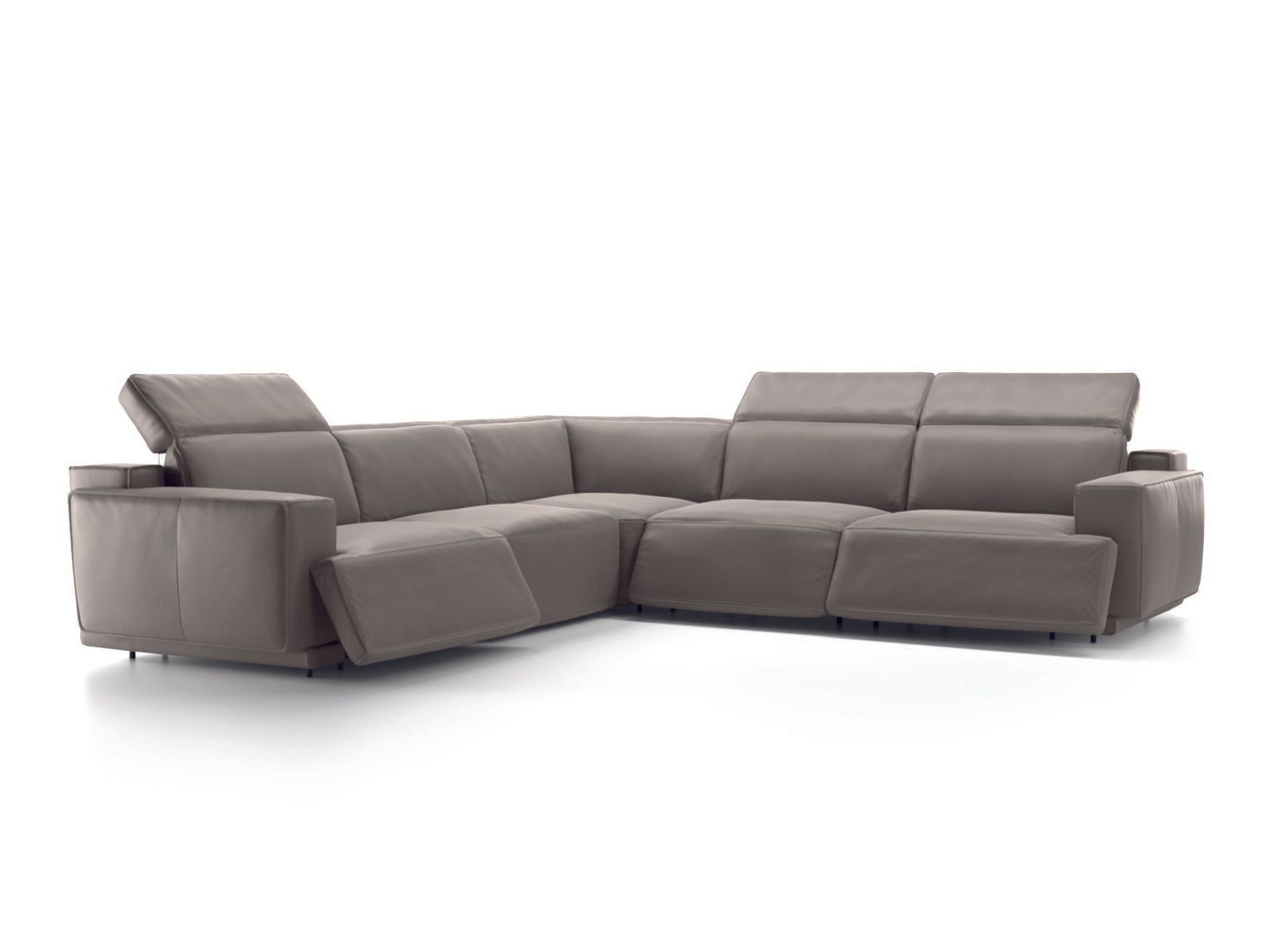 IAGO Corner recliner leather sofa By Natuzzi Italia