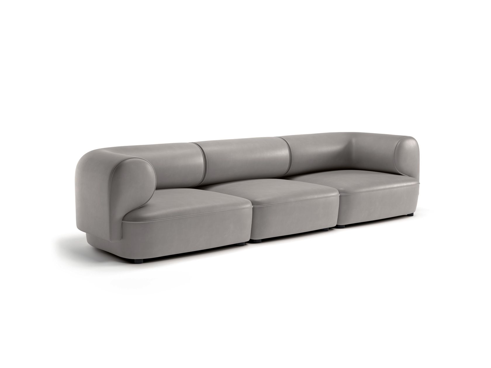 MELODY 3 seater leather sofa By Natuzzi Italia | design Simone Bonanni