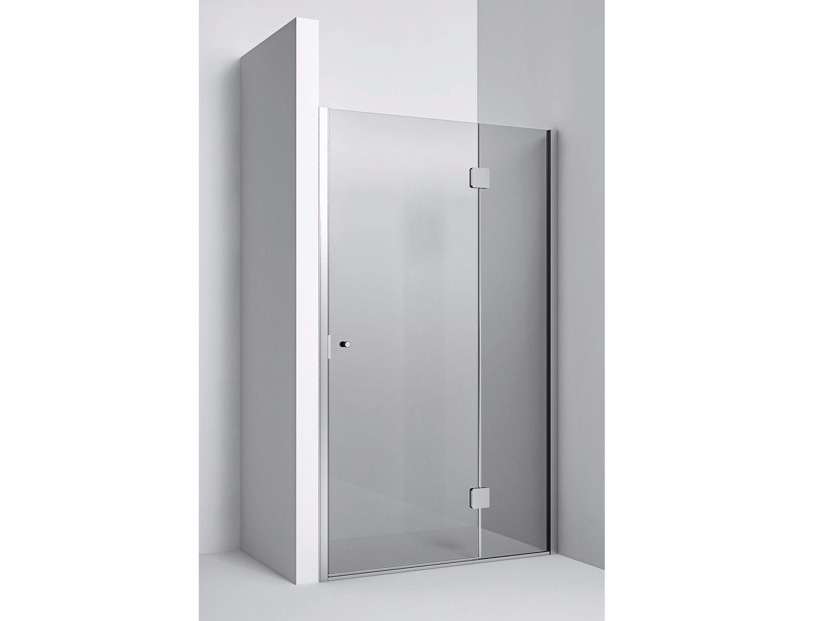 Niche Shower Enclosure with fixed screen and hinged door Fixed screen ...